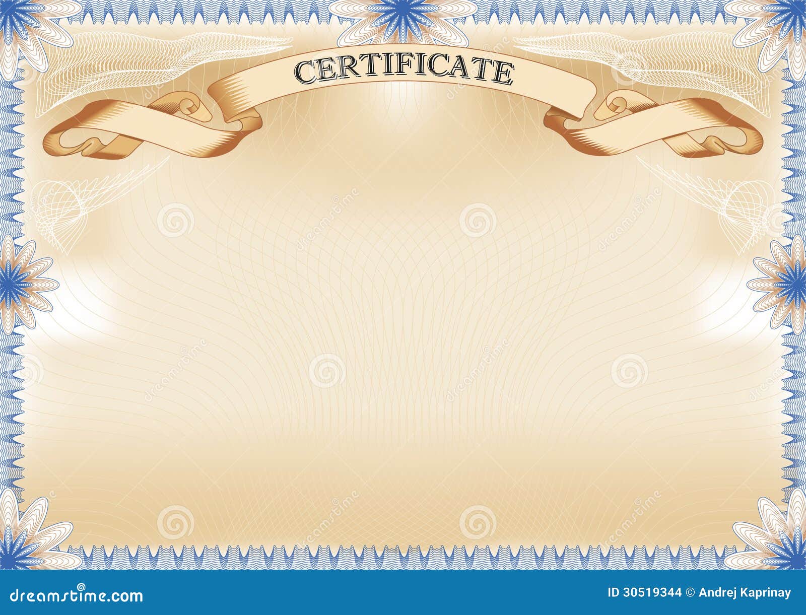 Certificate stock vector. Illustration of decoration - 30519344