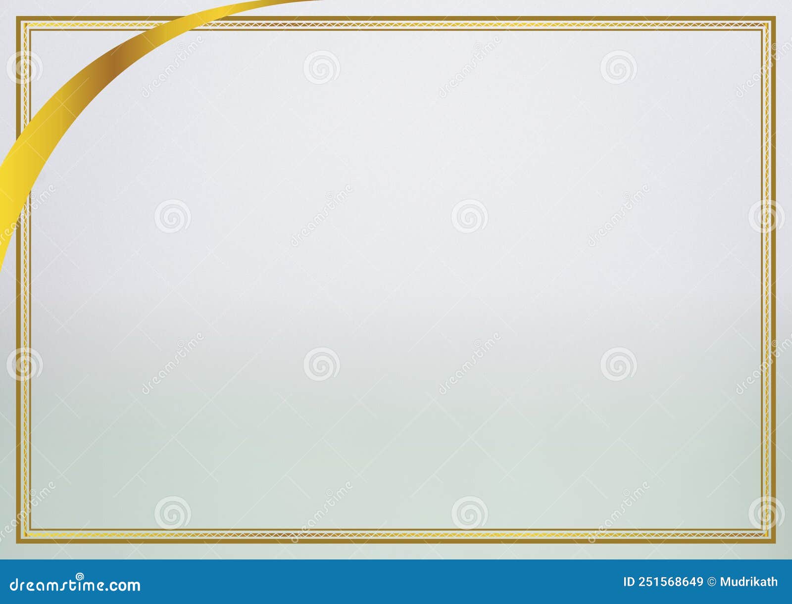 Certificate Border with Grey Gradient Stock Illustration - Illustration ...