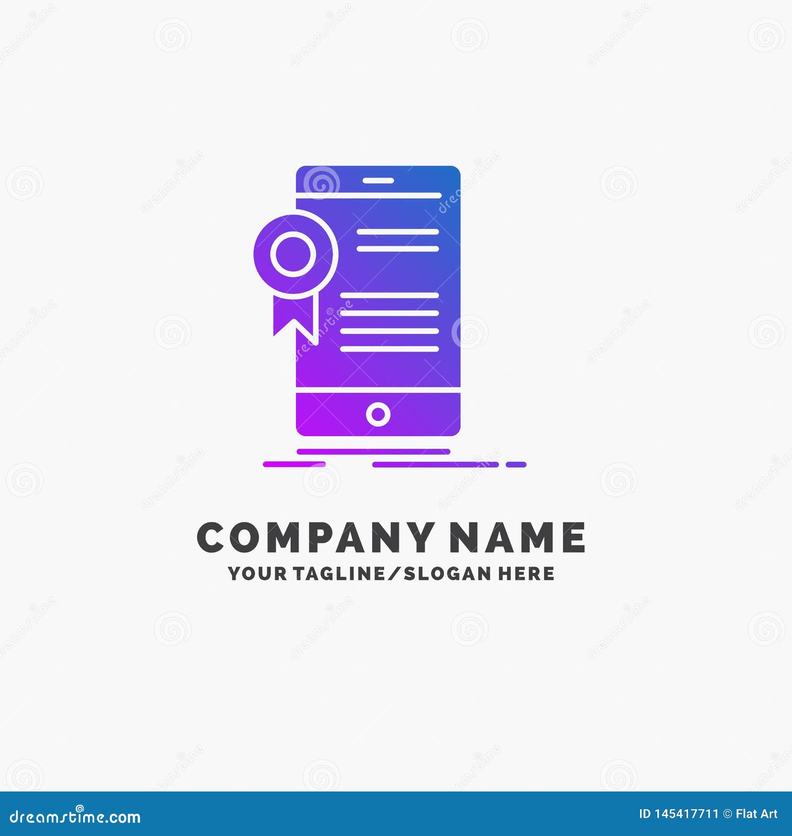 Certificate, Certification, App, Application, Approval Purple Business ...