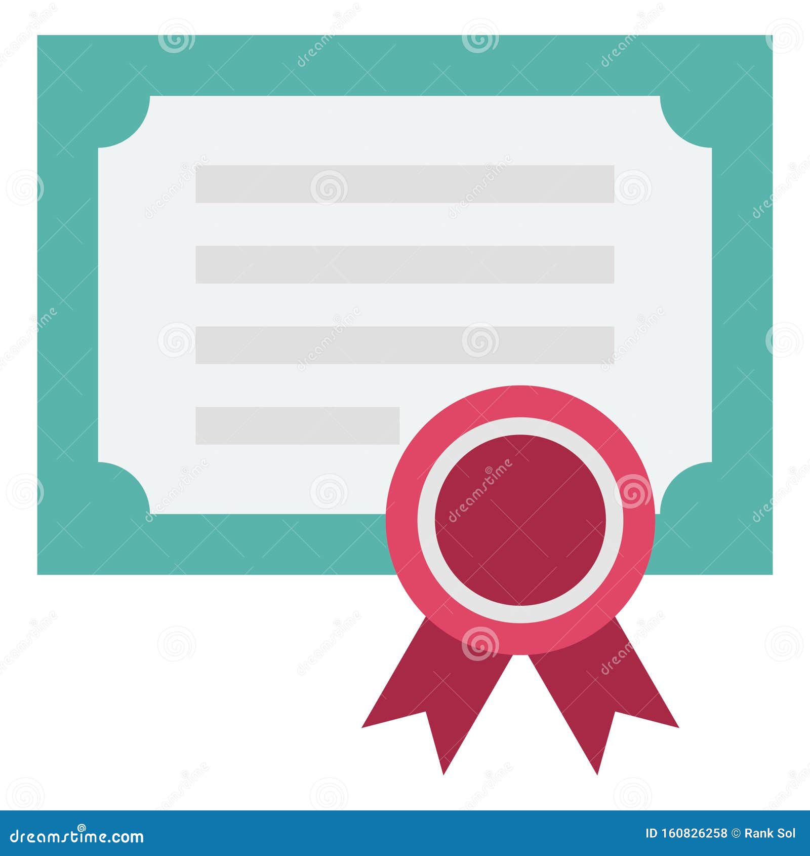 Certificate Color Vector Icon Fully Editable Stock Vector ...