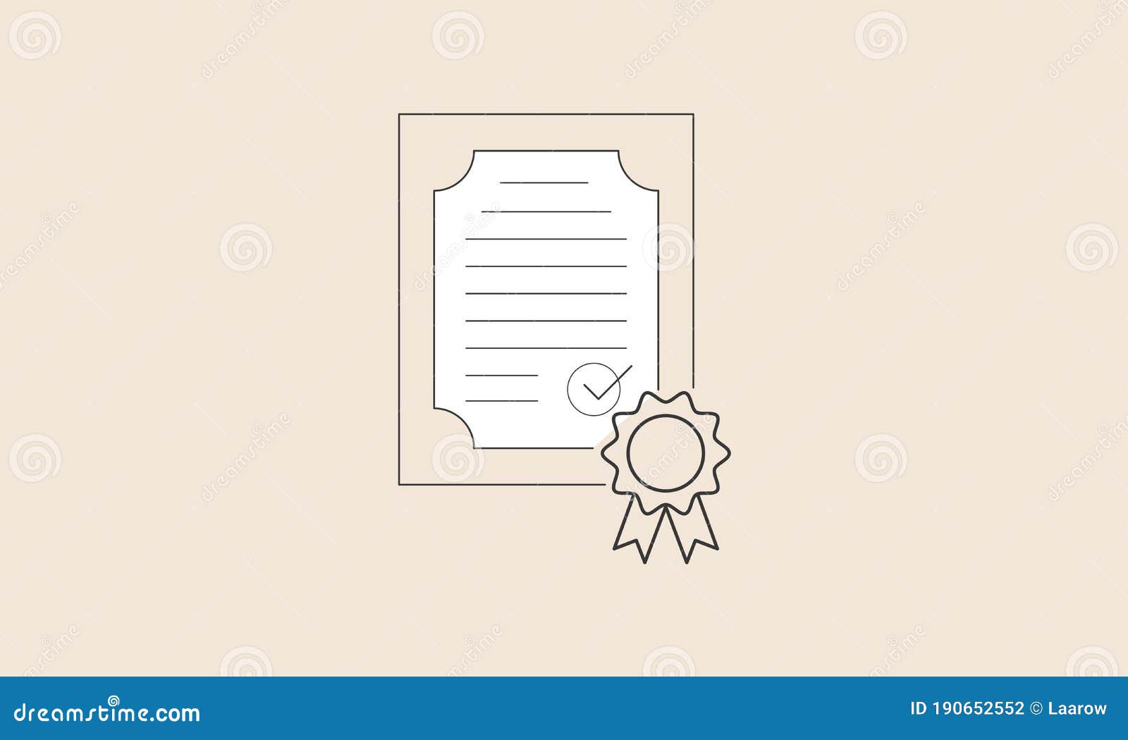 LoA, Letter Of Approval. Concept With Keywords, People And Icons. Flat ...
