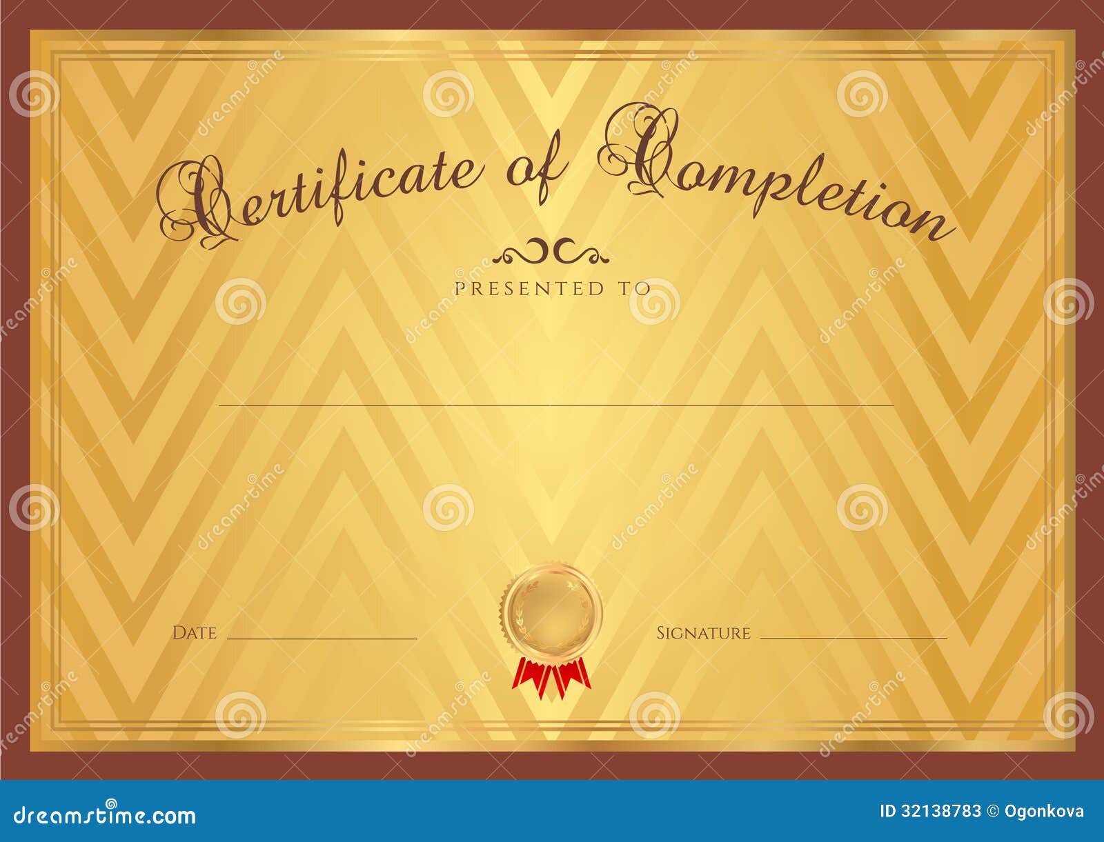 Certificate / Diploma Background (template) Stock Vector - Illustration ...