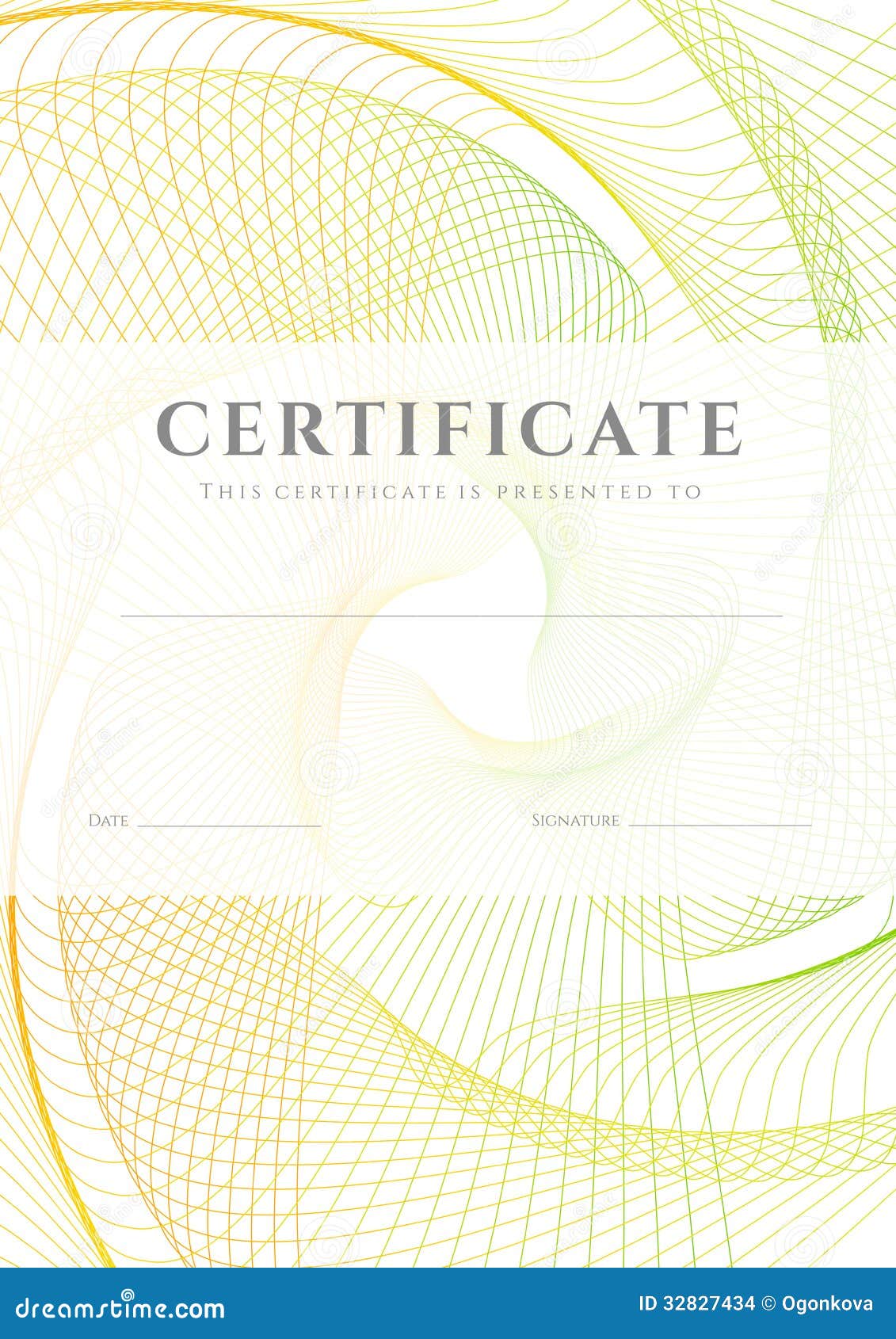 Certificate / Diploma Background (template) Stock Vector - Illustration ...