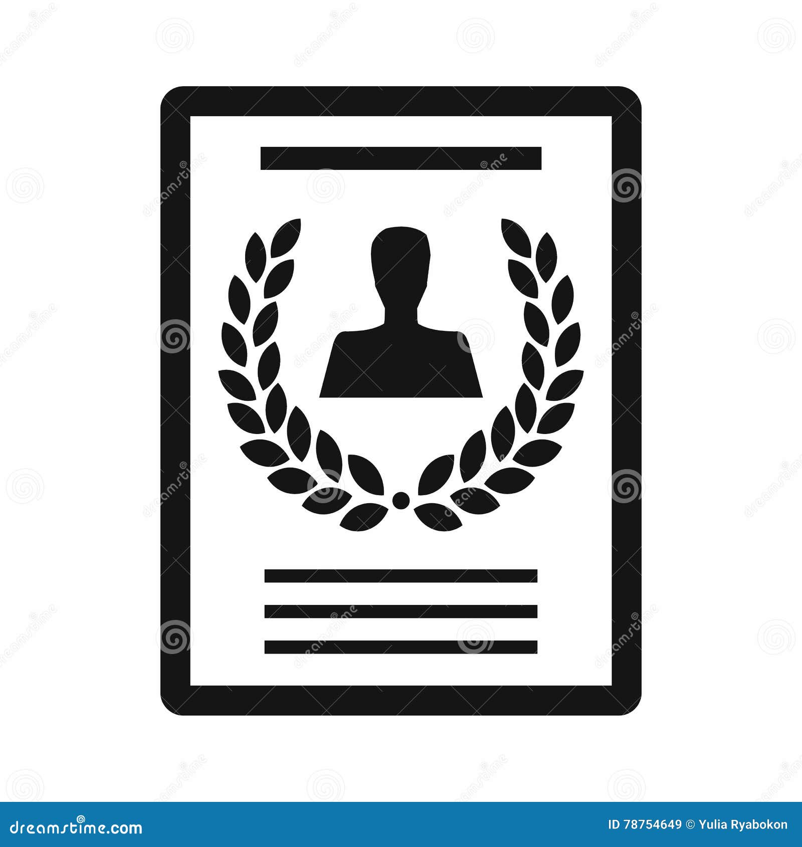 Charter Icon. Certificate Isolated On White Background. Design Elements ...