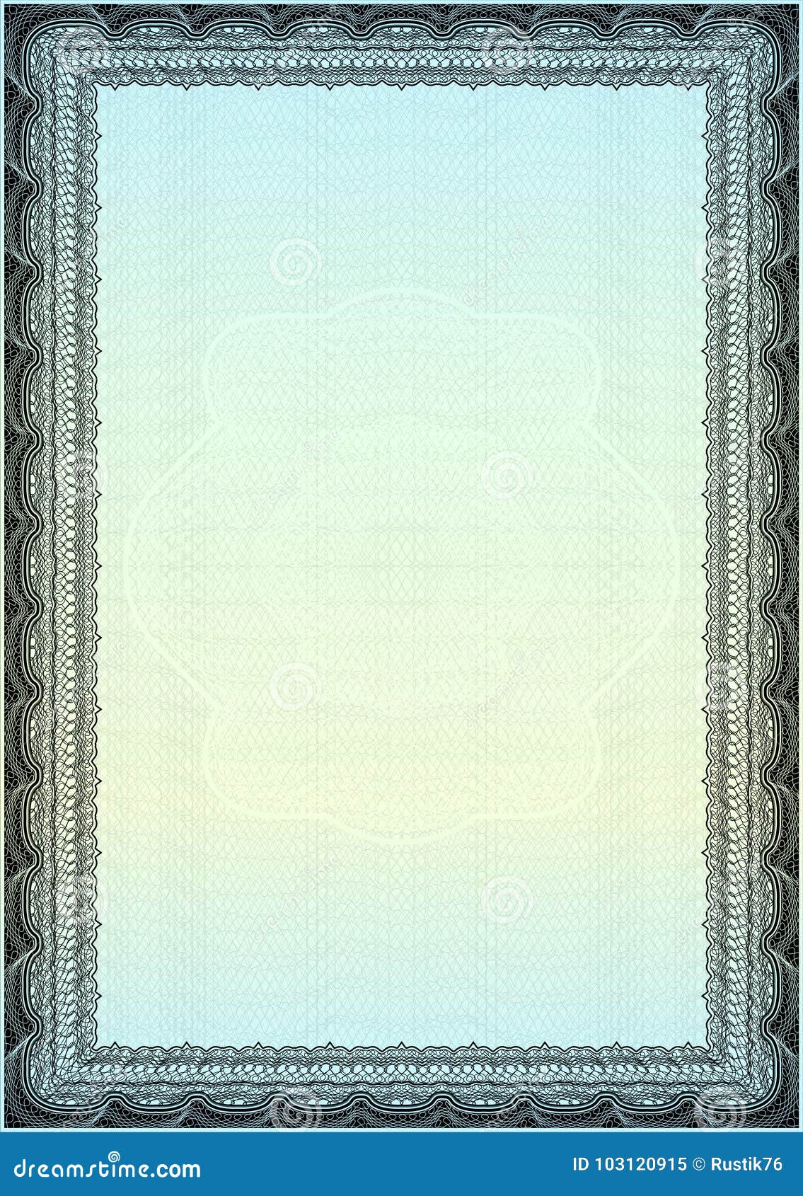 Certificate, Diploma Template. Award Pattern. Stock Illustration ...