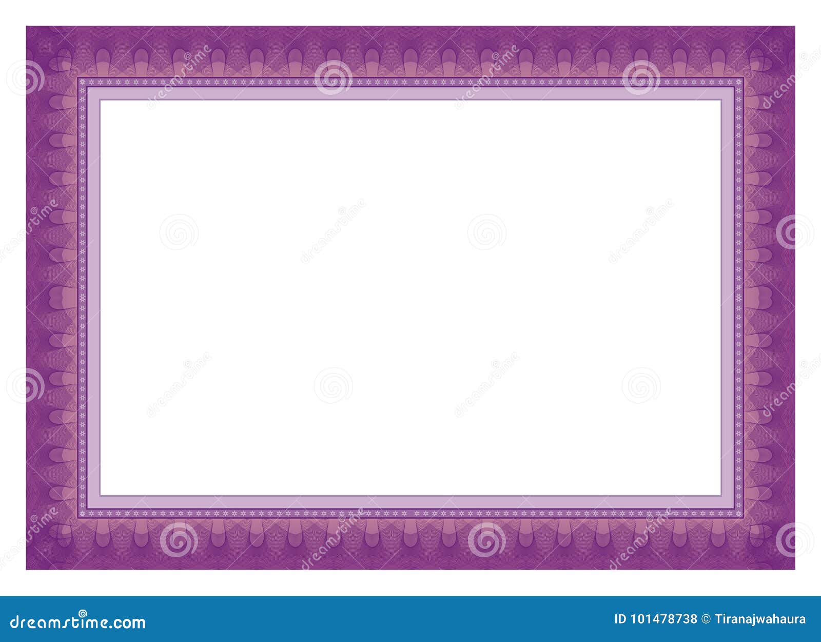 Purple Certificate Border