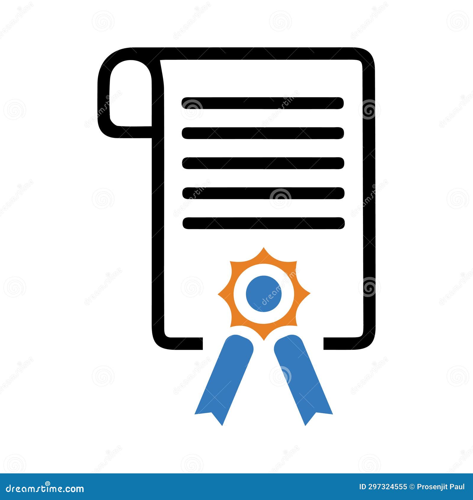 Certificate, Document, Badge, Certificate Icon Stock Vector ...