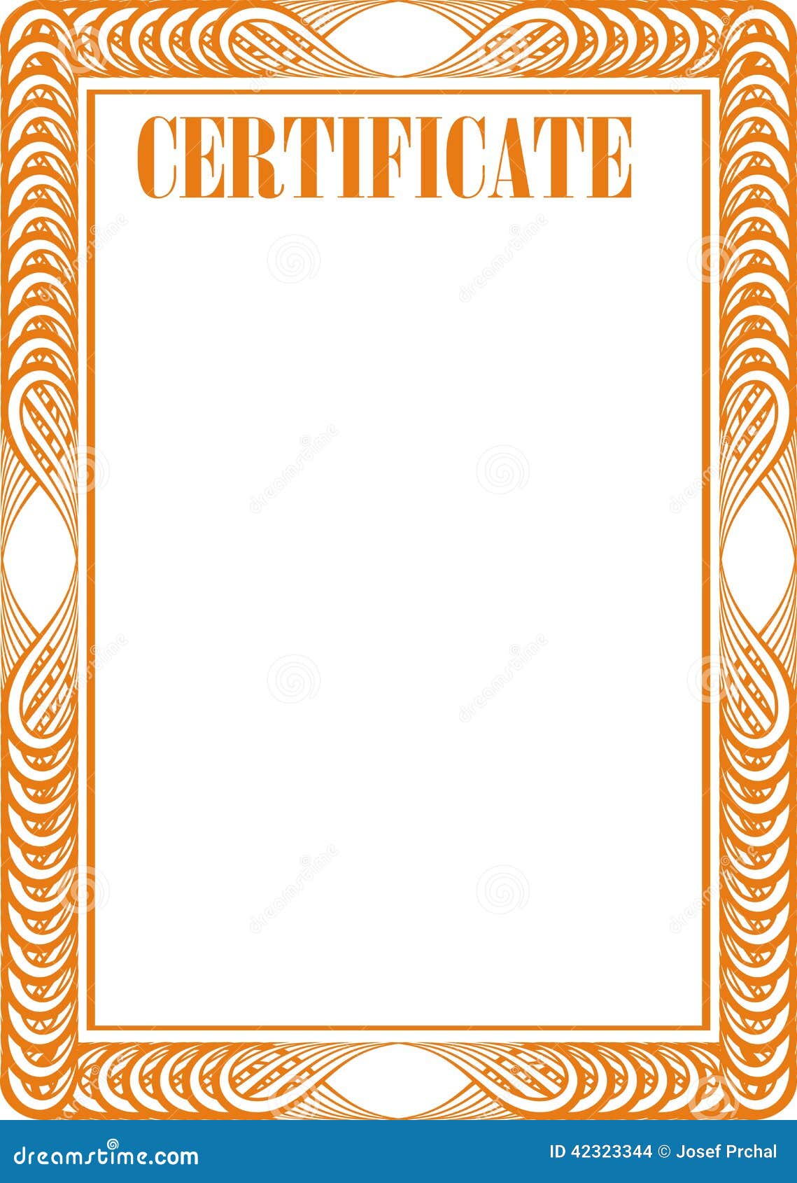 Certificate frame stock vector. Illustration of certificate - 42323344