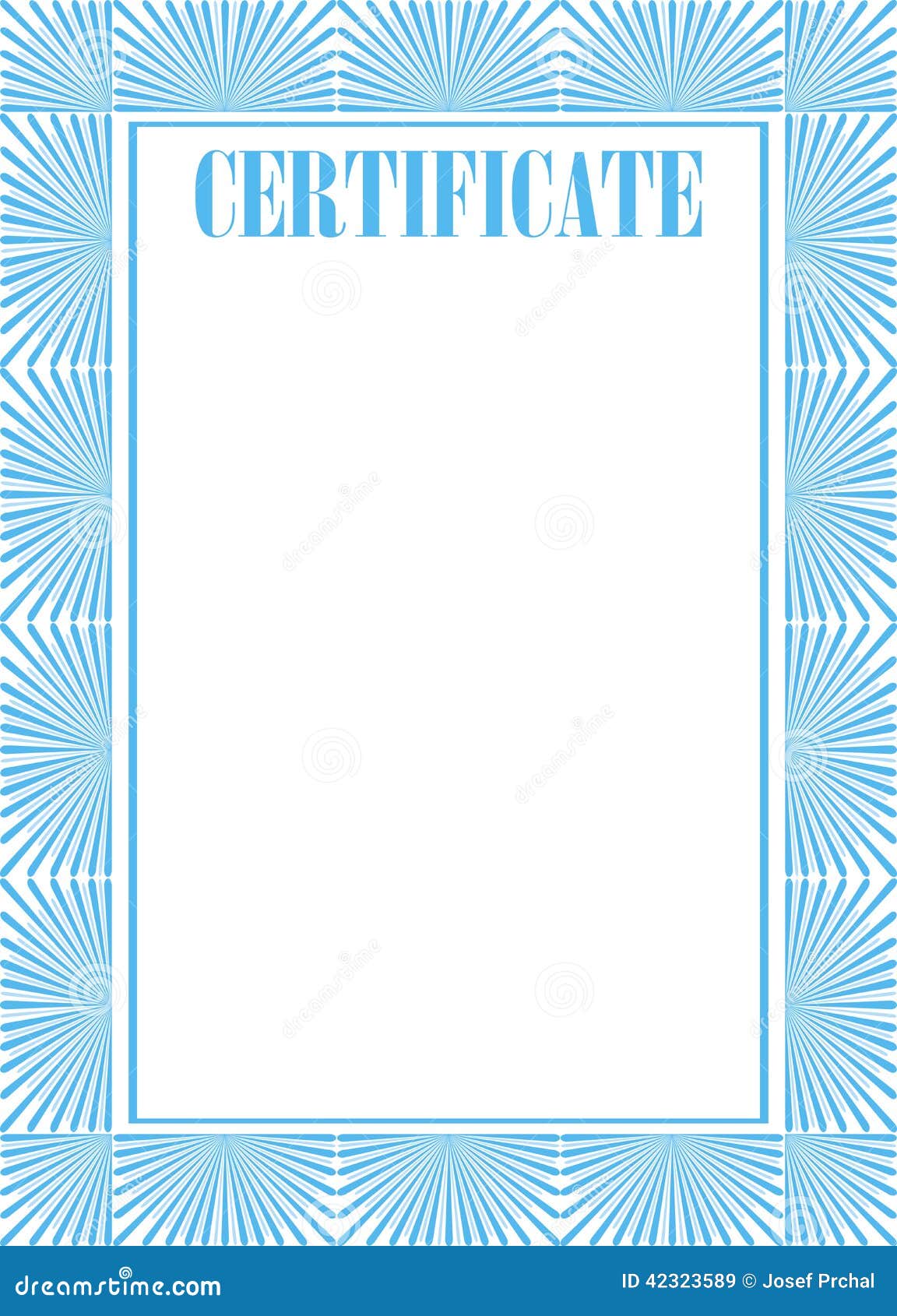 Certificate frame stock vector. Illustration of template - 42323589