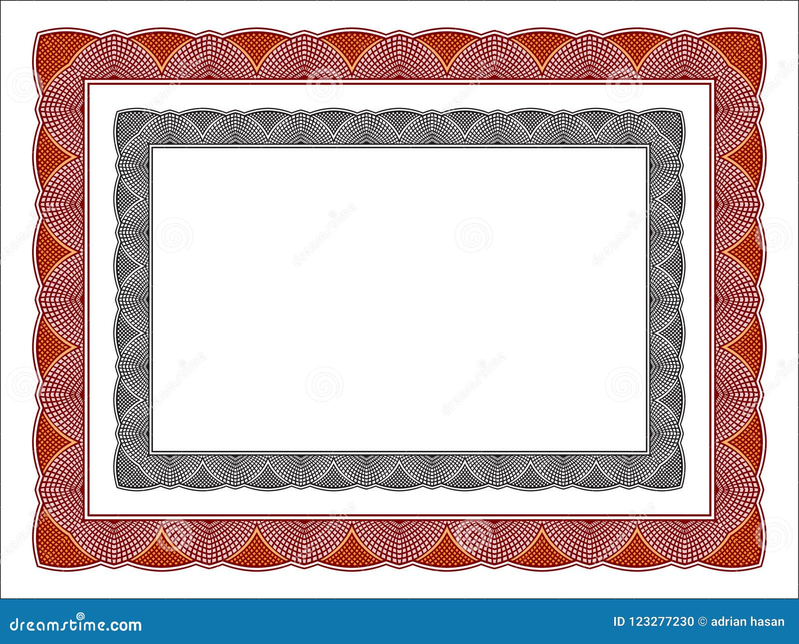 Certificate Frame, Modern, Minimalis and Elegant, Colour and Grayscale ...