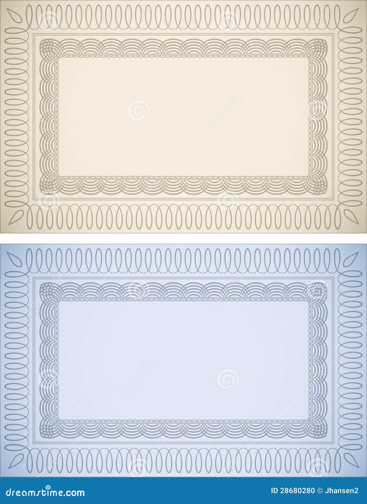 Certificate Frames stock vector. Illustration of decoration - 28680280