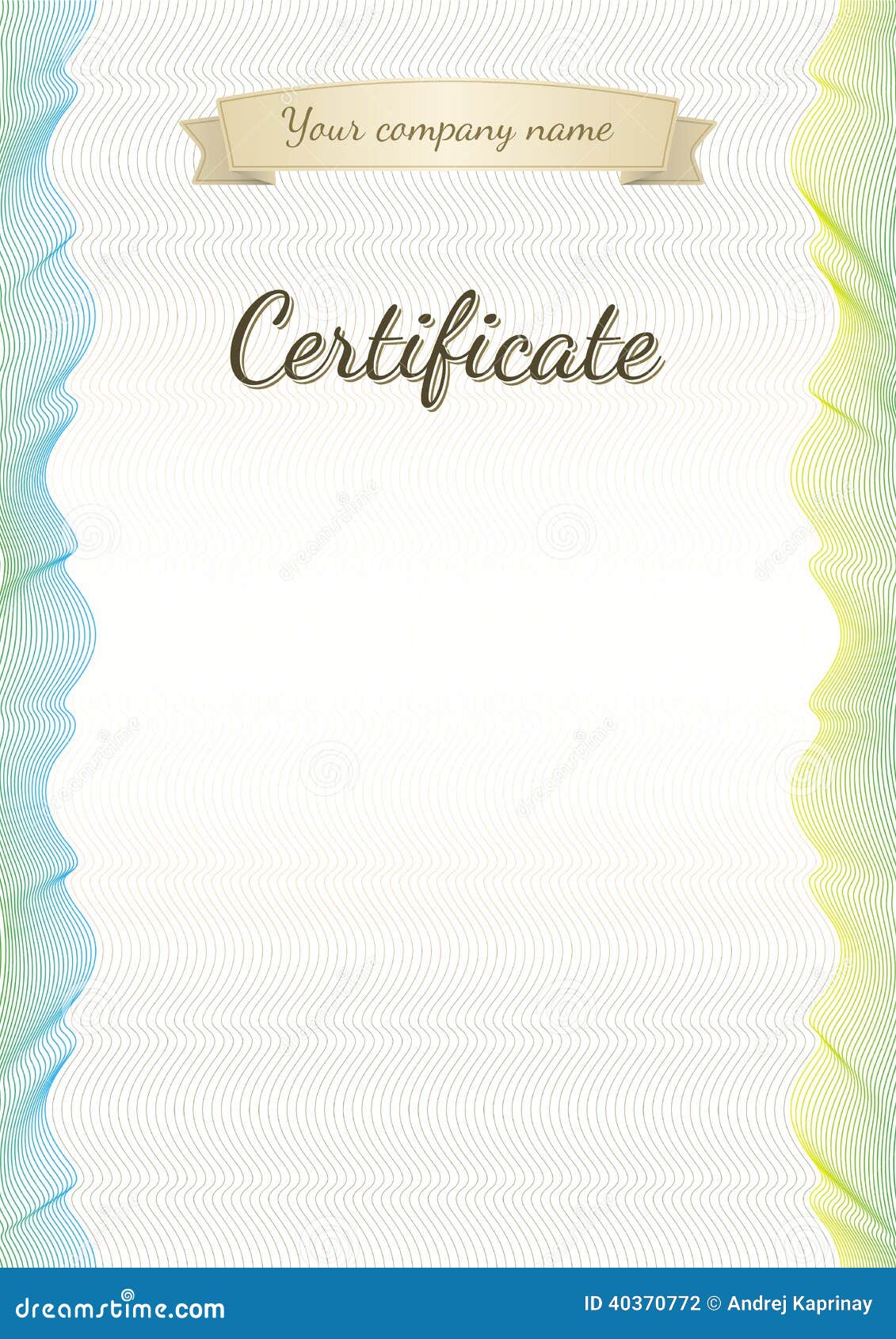 Certificate Graduate Vintage Diploma Background Vector Illustration ...