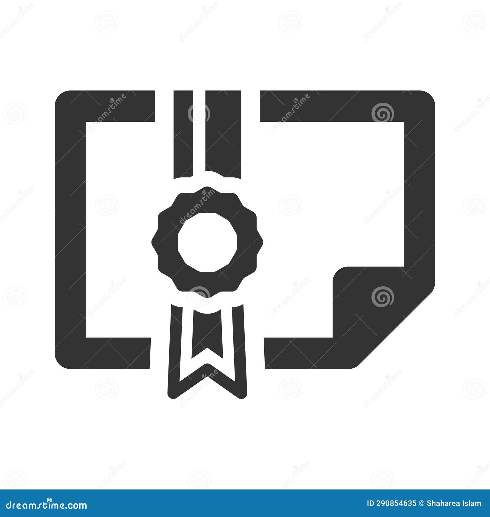 Certificate Icon stock illustration. Illustration of winner - 290854635