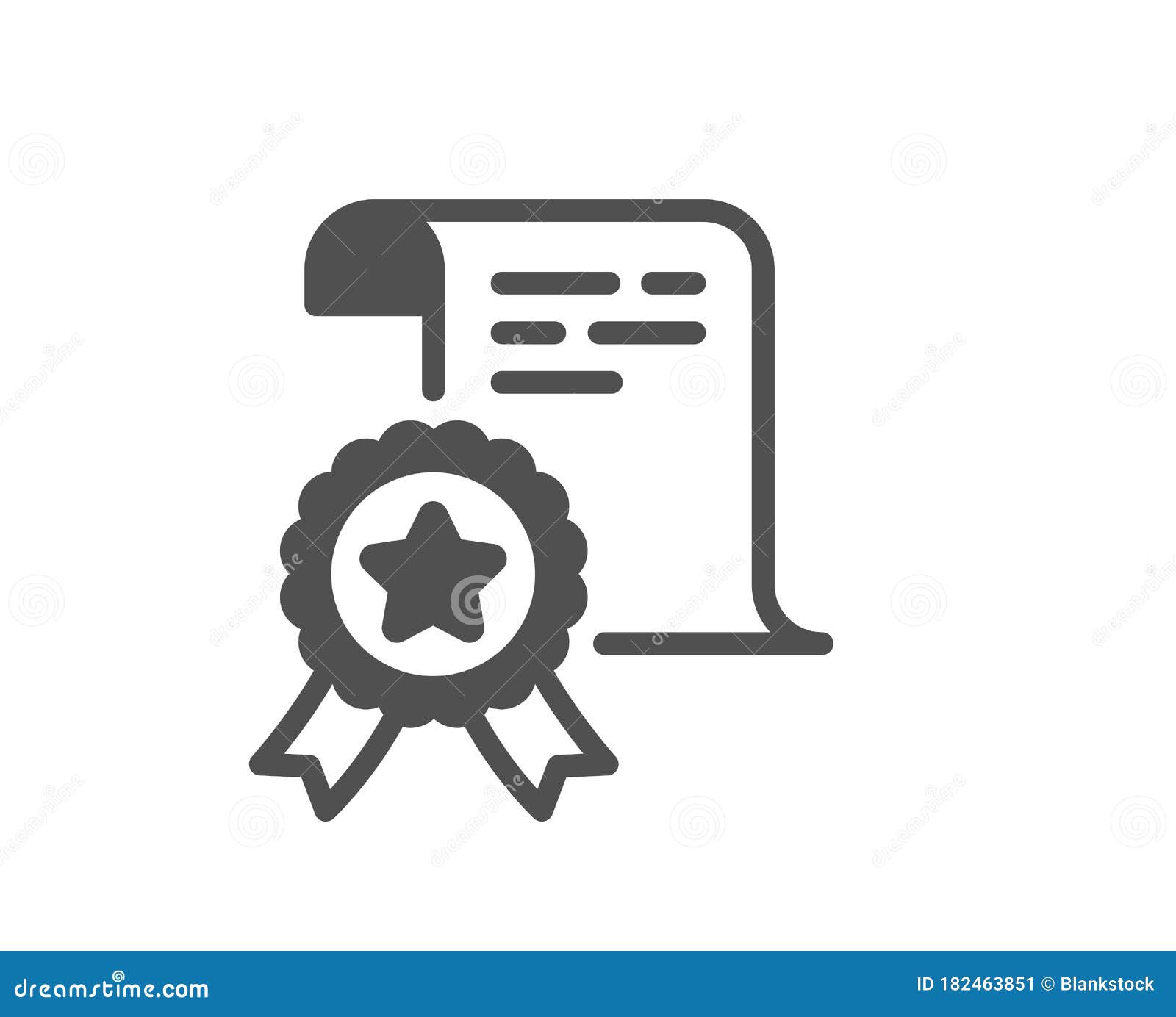 Certificate Icon. Certified Document Sign. Vector Stock Vector ...