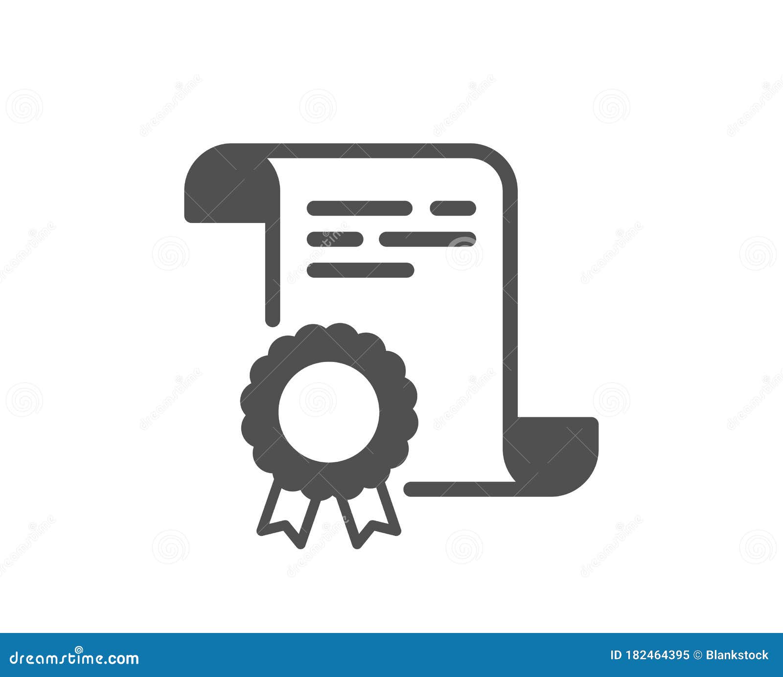 Certificate Icon. Certified Document Sign. Vector Stock Vector ...