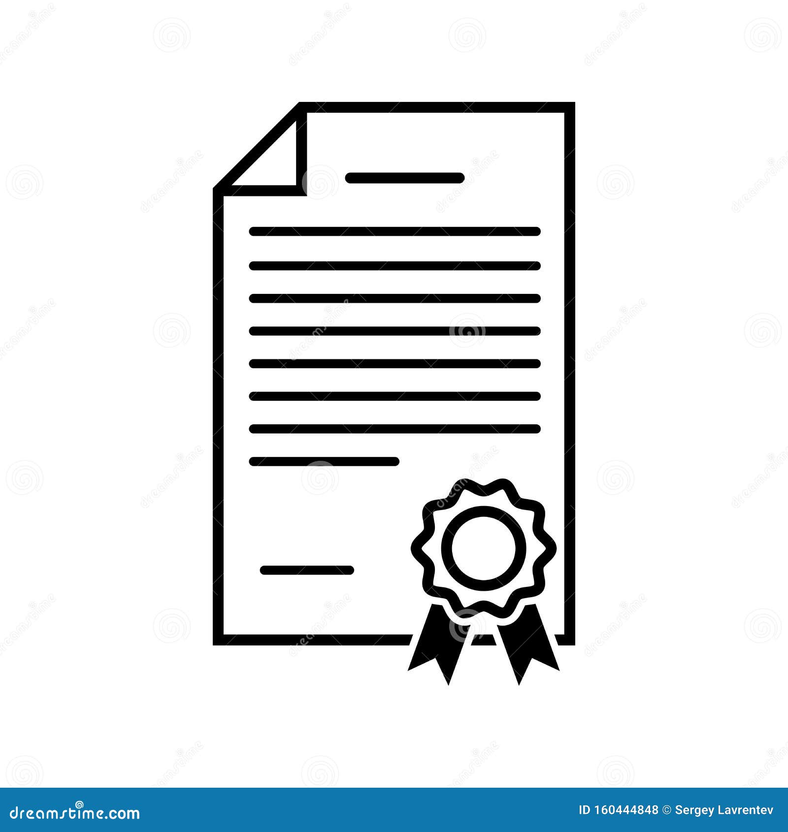 Certificate Icon, Diploma, Credentials, Qualification Vector ...