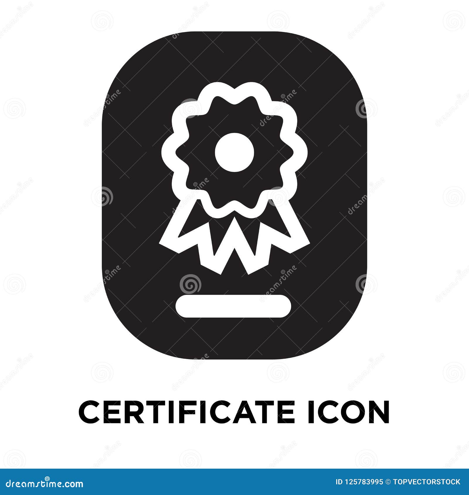 Certificate Icon Vector Isolated on White Background, Logo Concept of ...