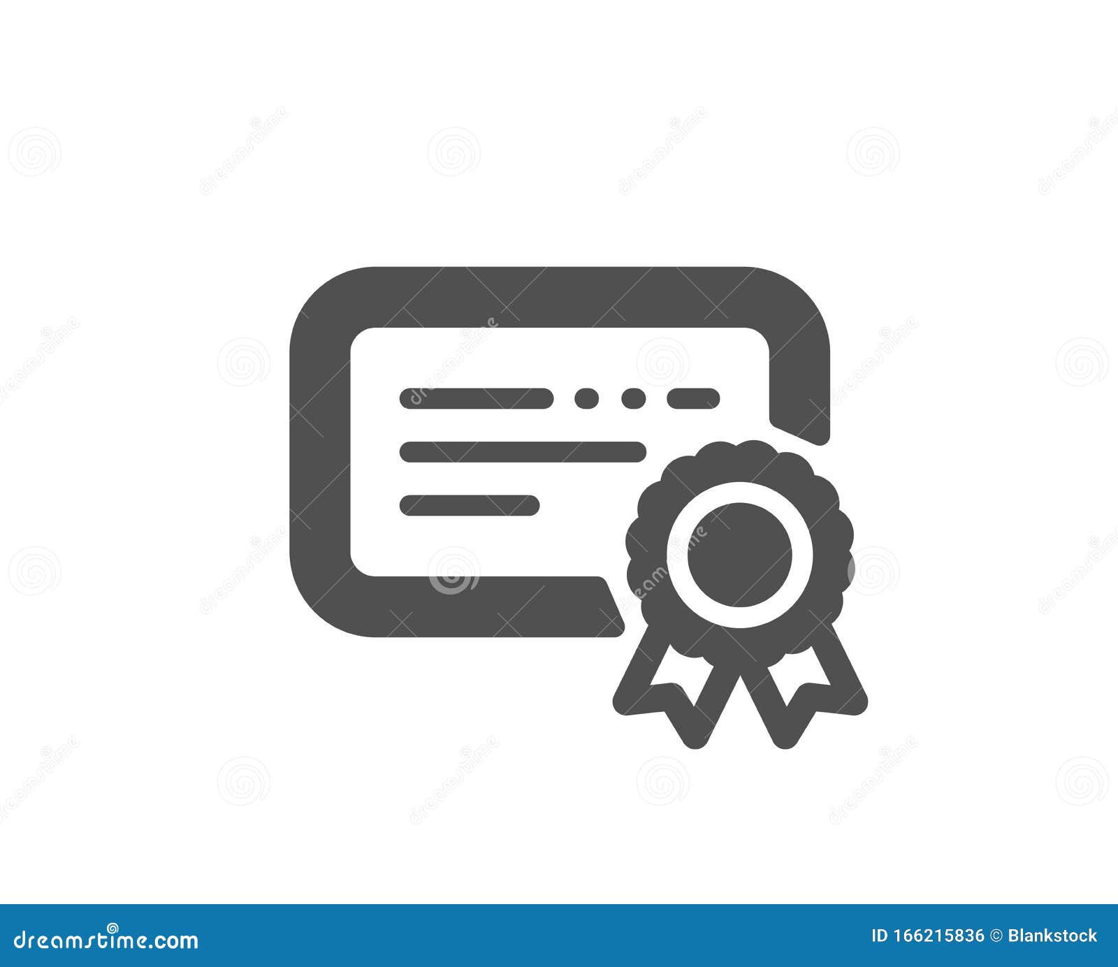Certificate Icon. Verified Document Sign. Vector Stock Vector ...