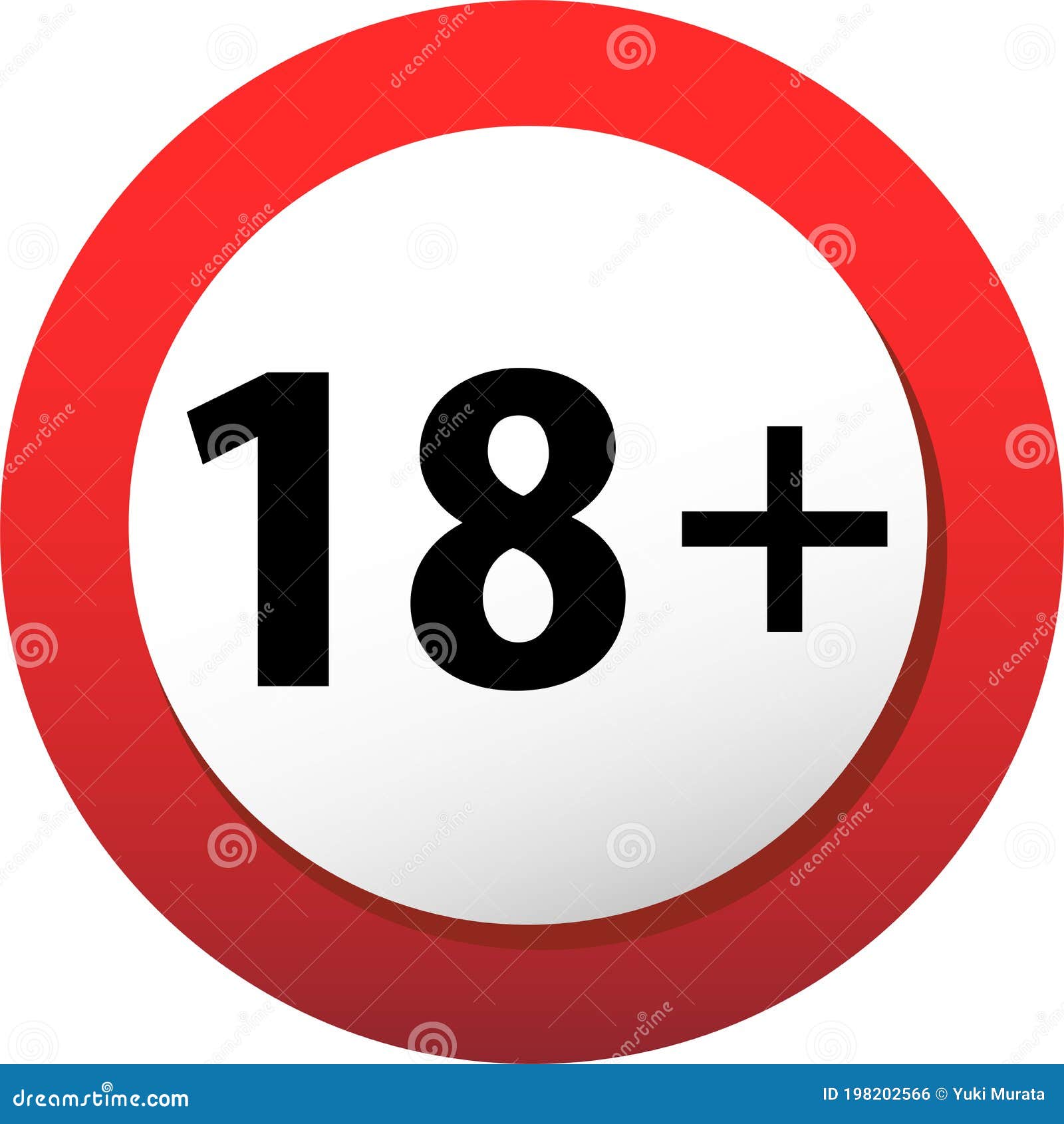 18 certificate mark stock vector. Illustration of restriction - 198202566