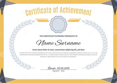 Certificate Modern Triangle Border Line Frame for Certificate, Diploma ...