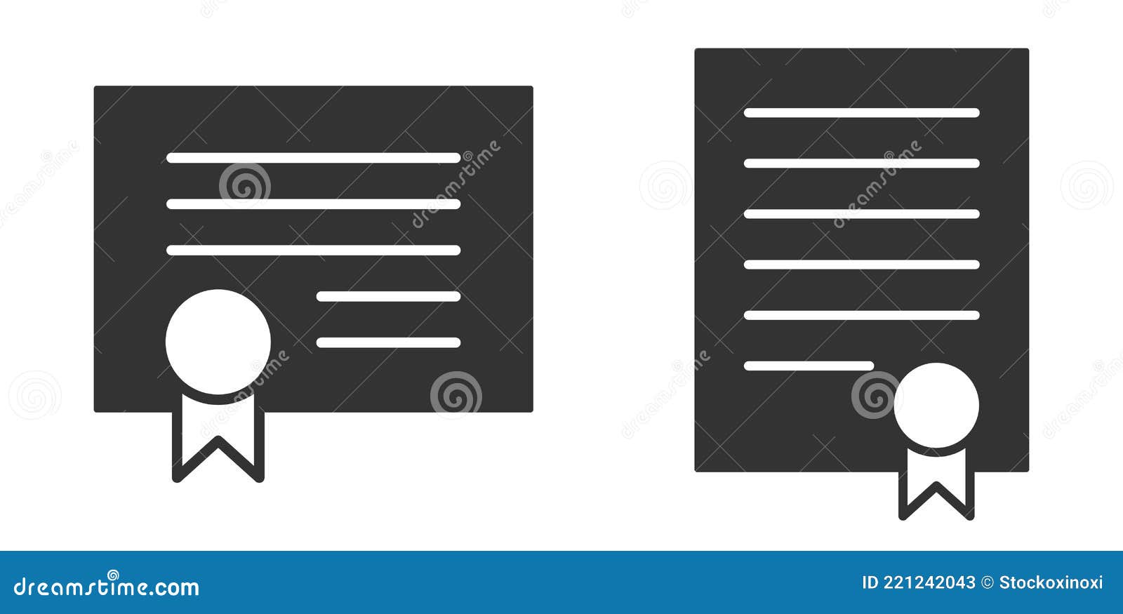 Certificate Patent Award Vector Icon Stock Vector - Illustration of ...