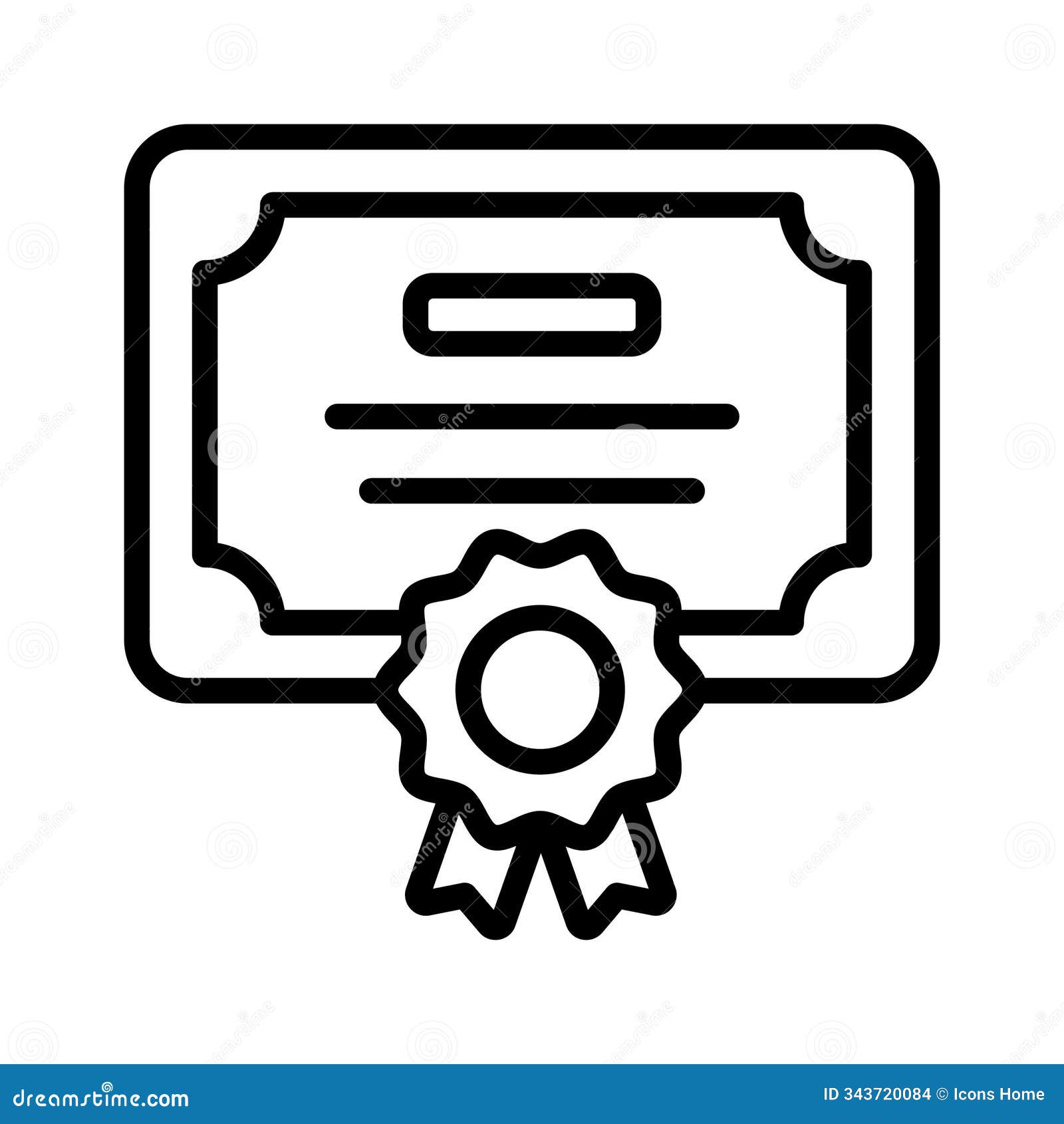 Certificate with a Ribbon, Symbolizing Professional Accreditation Stock ...