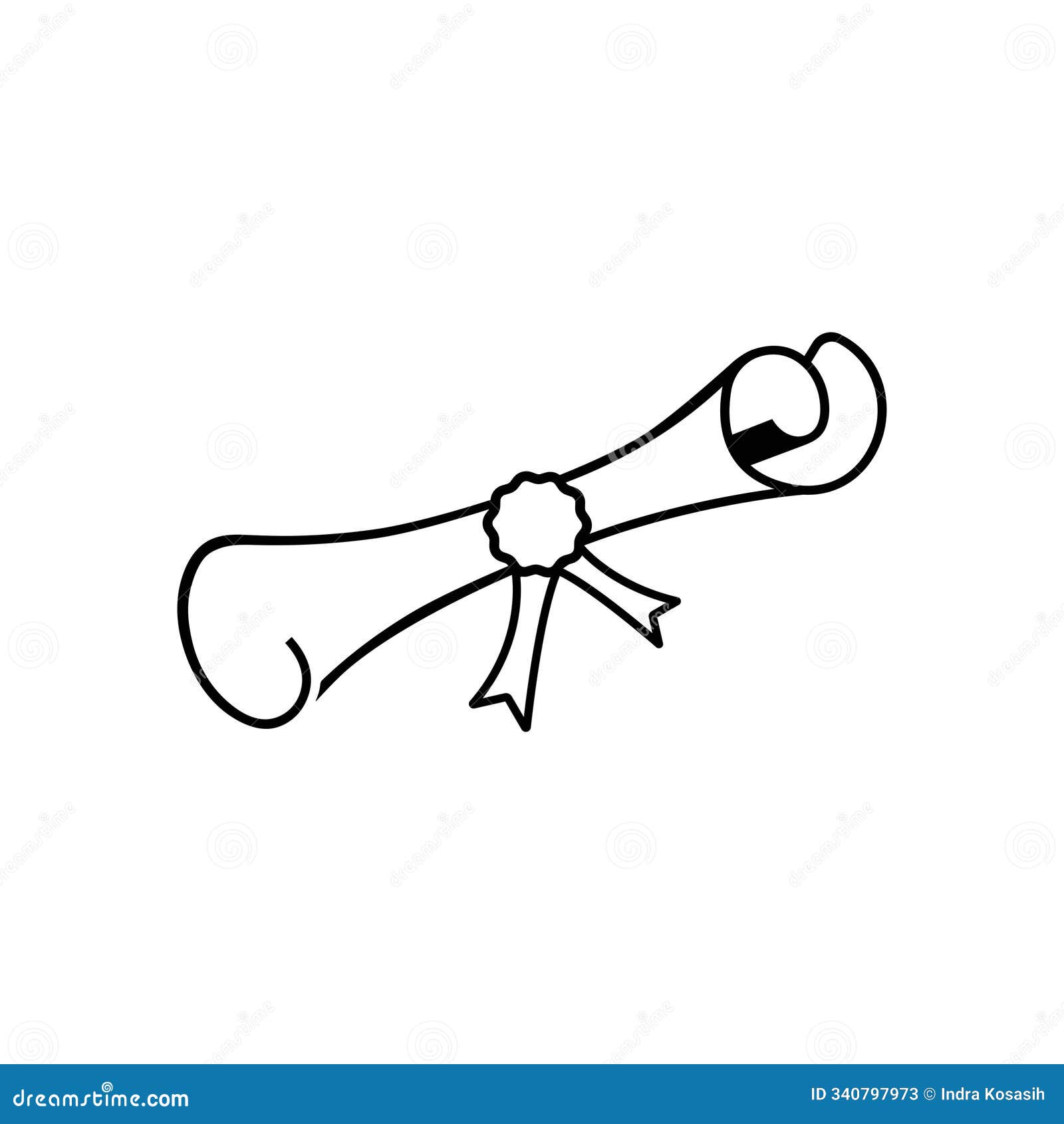 Certificate Roll Logo Vector Template Design. Graduation Logo, Vector ...