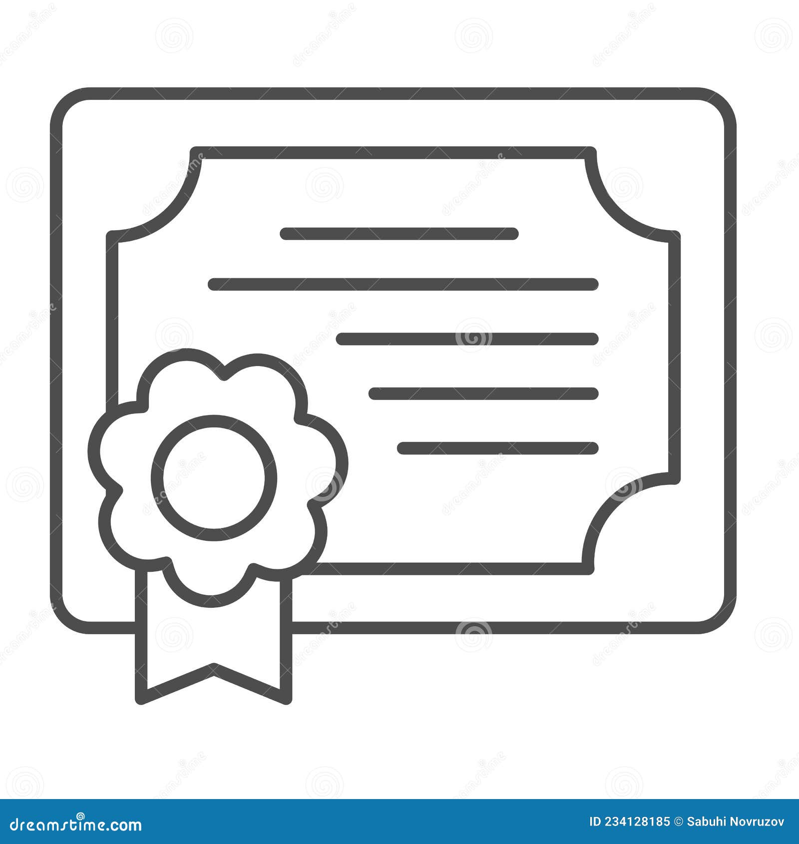 Attestation Line Icons Collection. Authentication, Verification ...