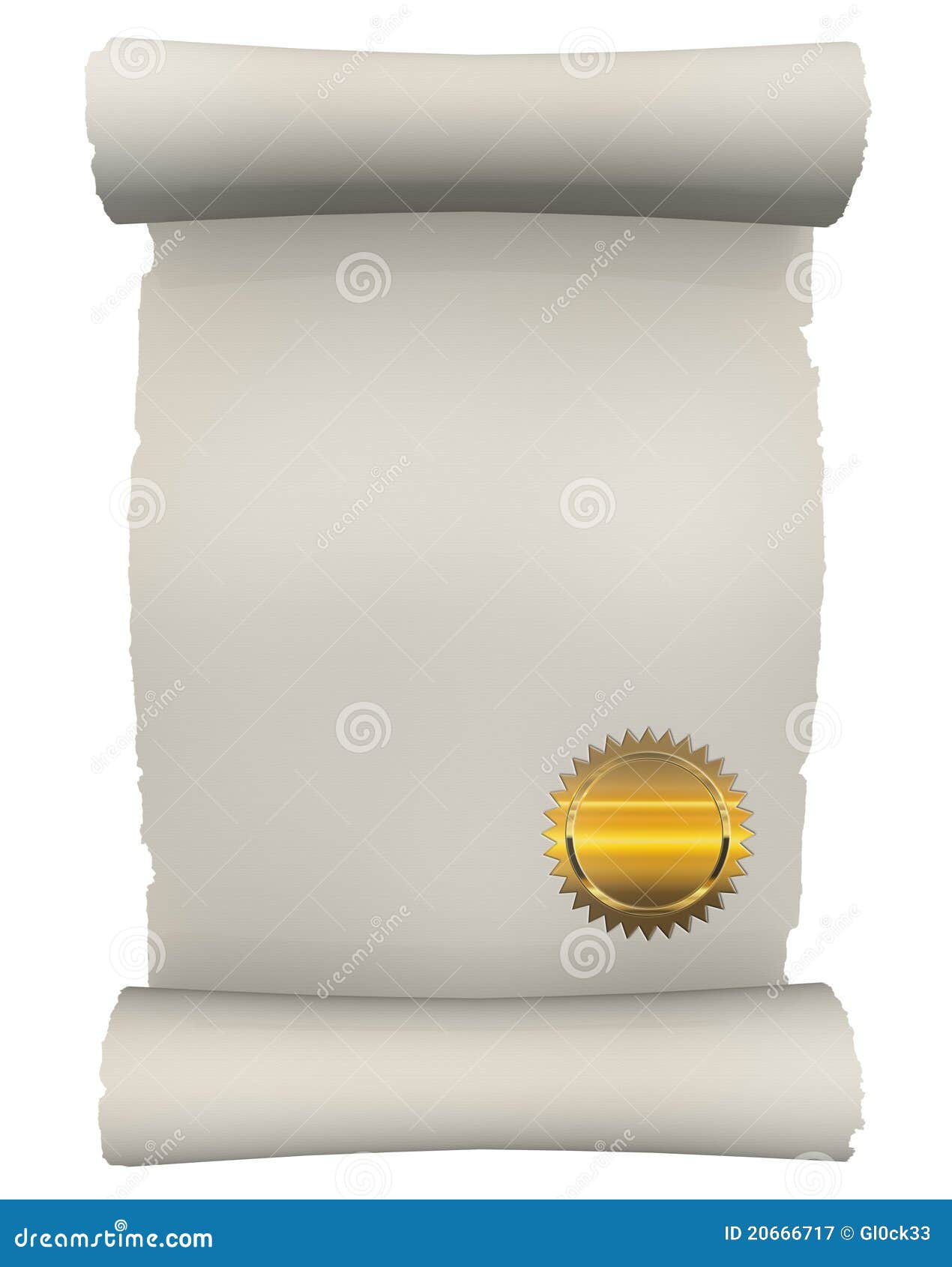 Certificate Scroll Template