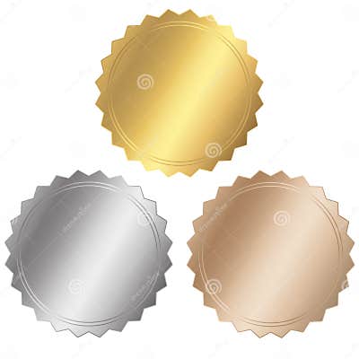 Certificate Set stock vector. Illustration of medal, badge - 41552716