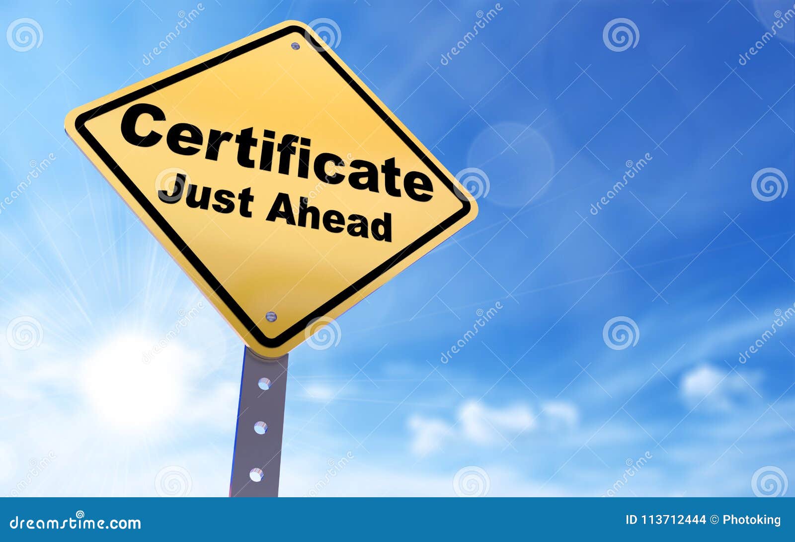 Certificate sign stock illustration. Illustration of scholarship ...
