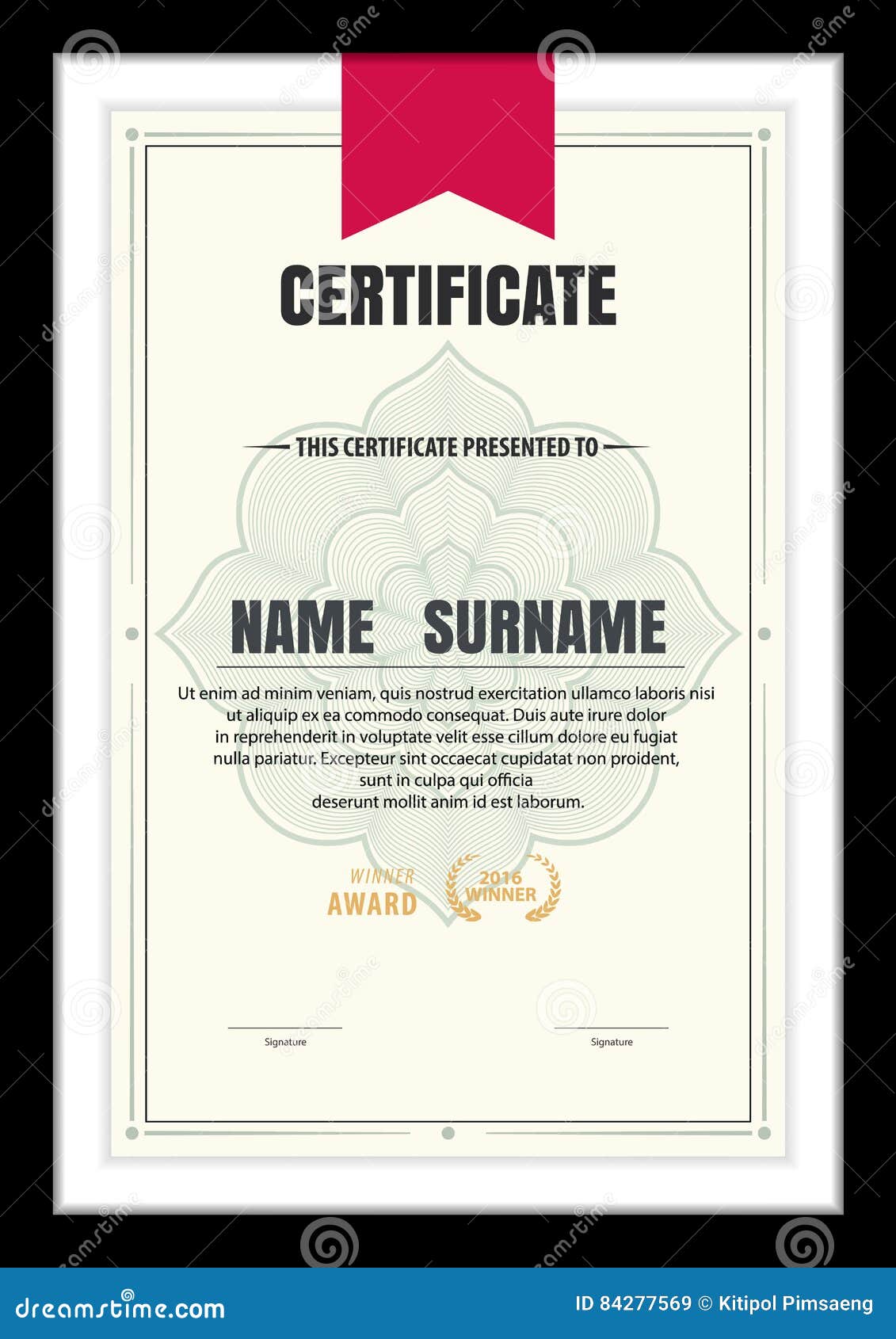 Certificate Template,abstract Diploma Layout. Stock Vector ...