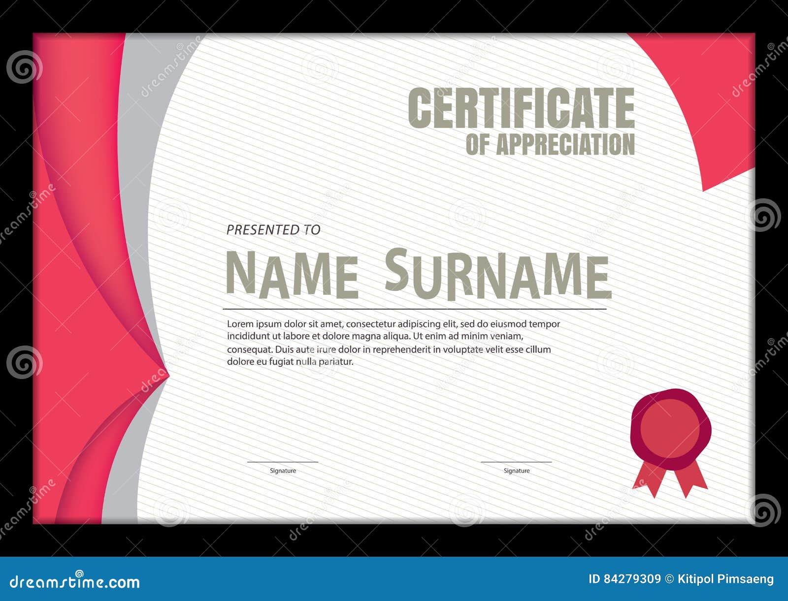 Abstract Diploma Certificate Design Vector Illustration | CartoonDealer ...