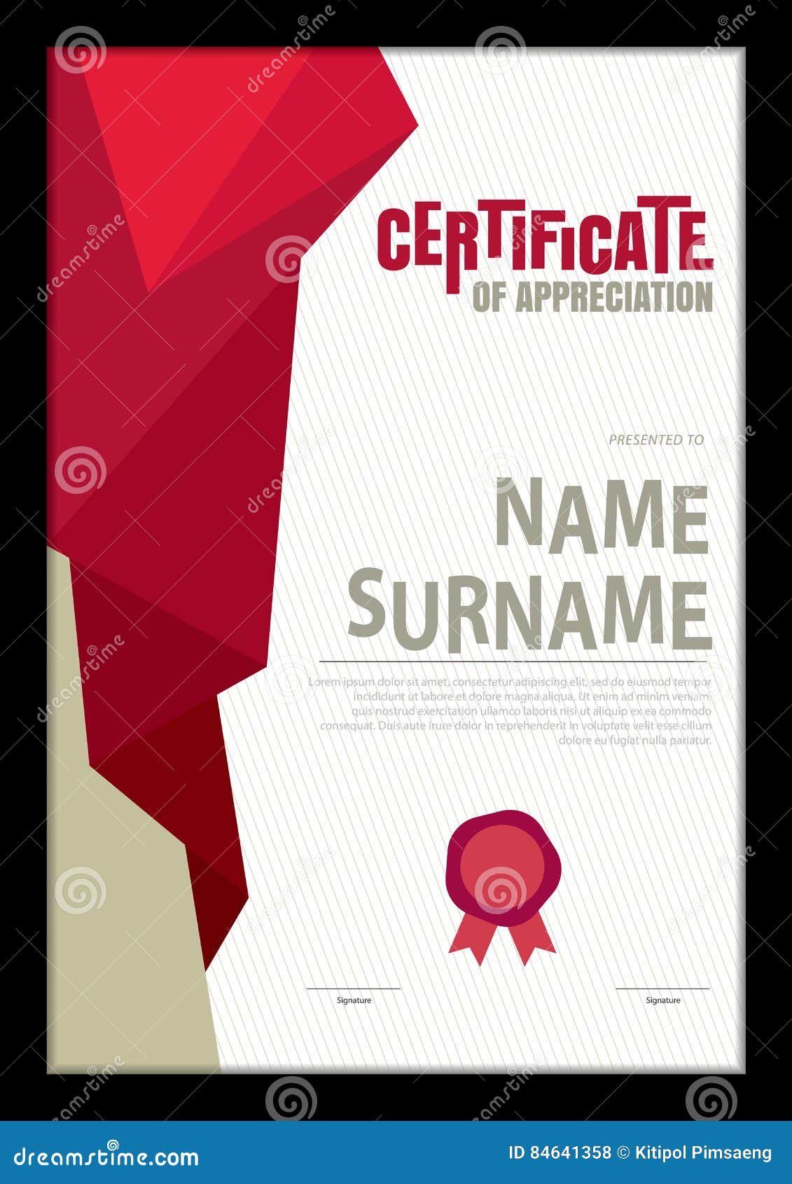 Certificate Template,abstract Diploma Layout. Stock Vector ...