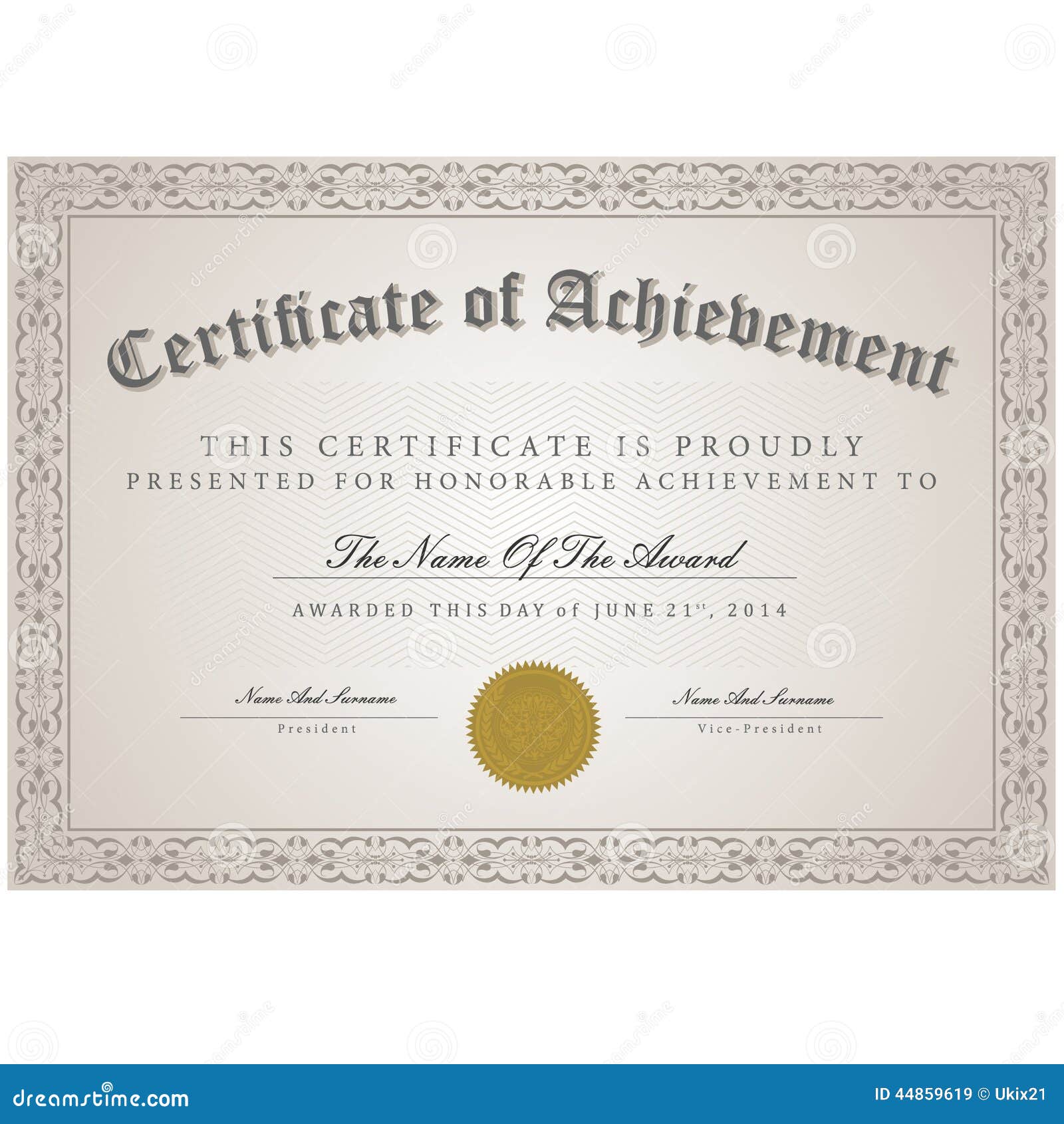 Generic Certificate Template - Sampletemplate.my.id
