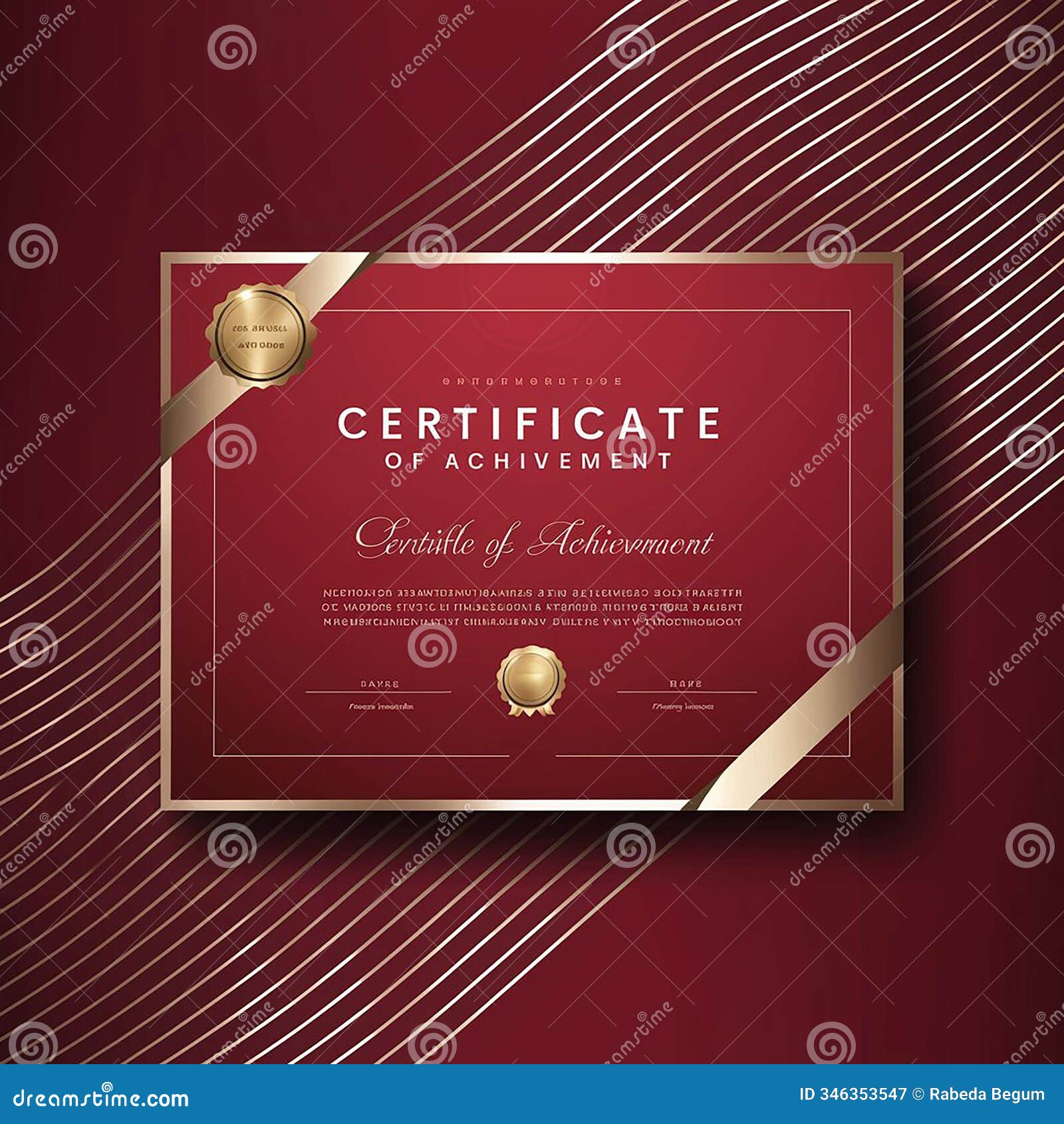 Certificate Template Design Generative Ai. Quality Certificate and ...
