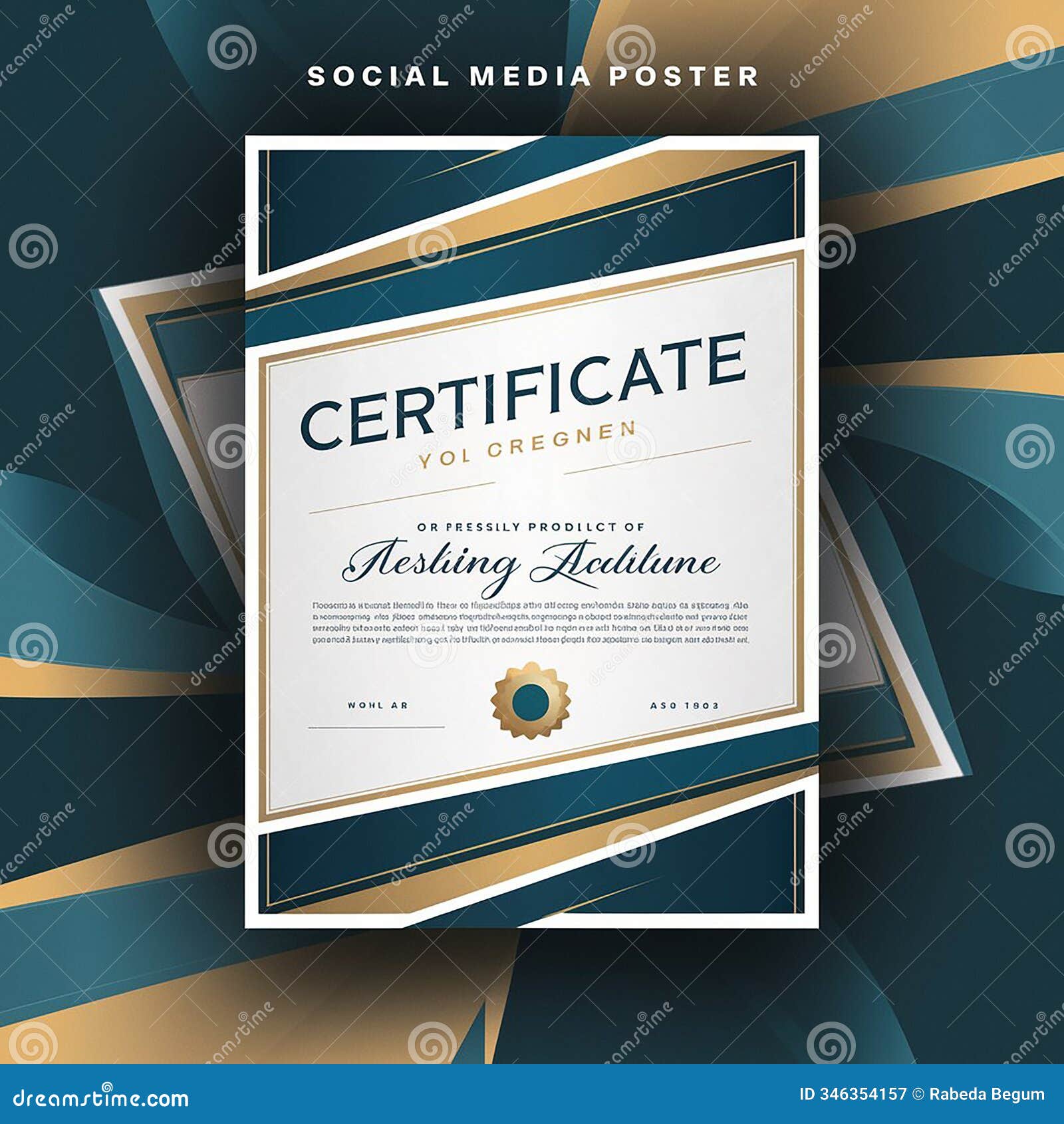 Certificate Template Design Generative Ai. Quality Certificate and ...