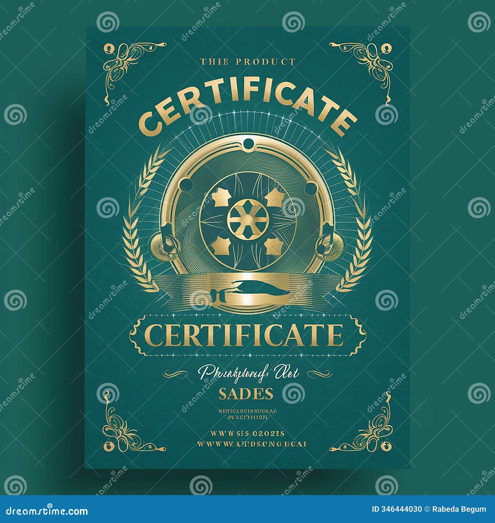 Certificate Template Design Generative Ai. Quality Certificate and ...