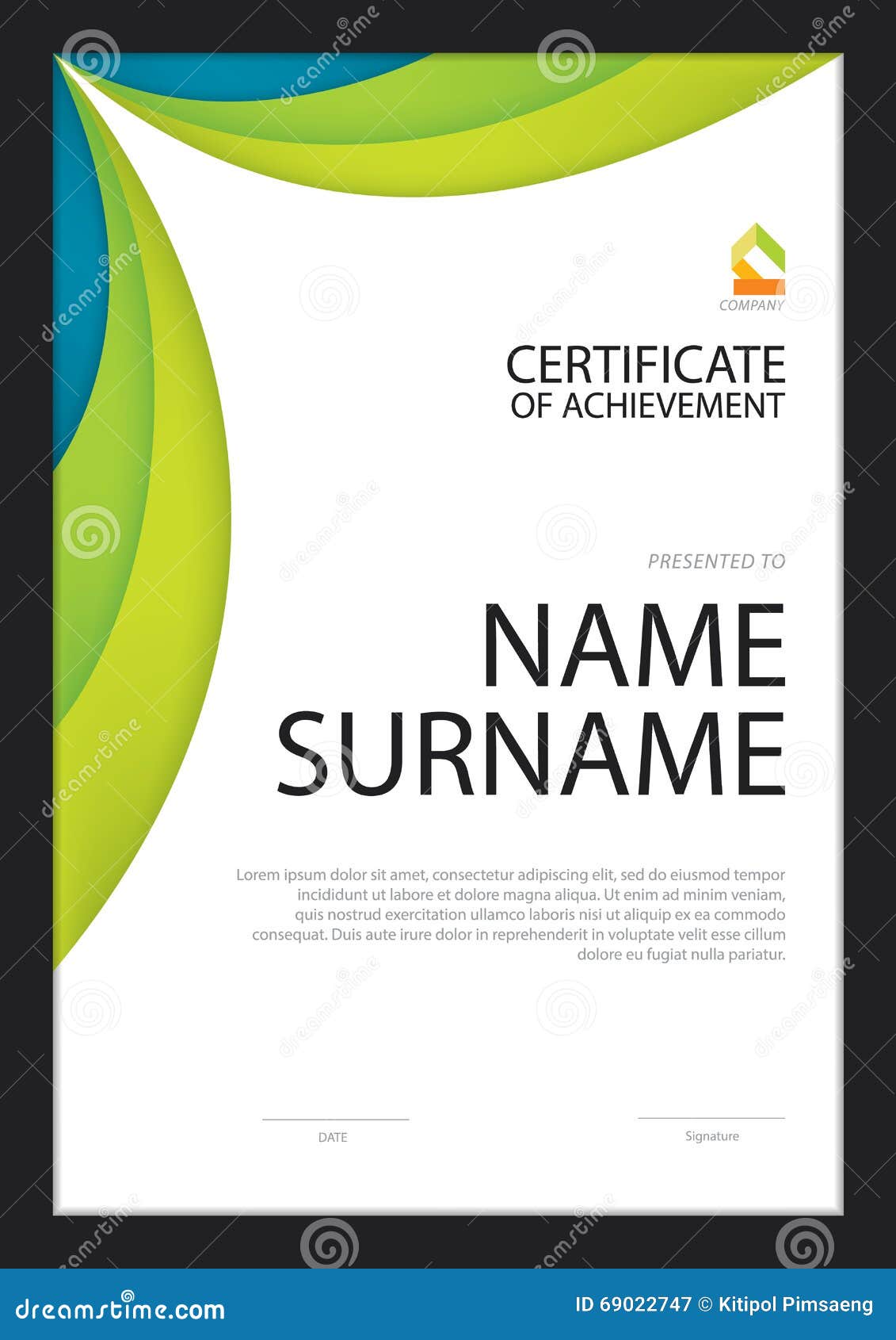 Certificate Template,diploma Layout Stock Vector - Illustration of ...