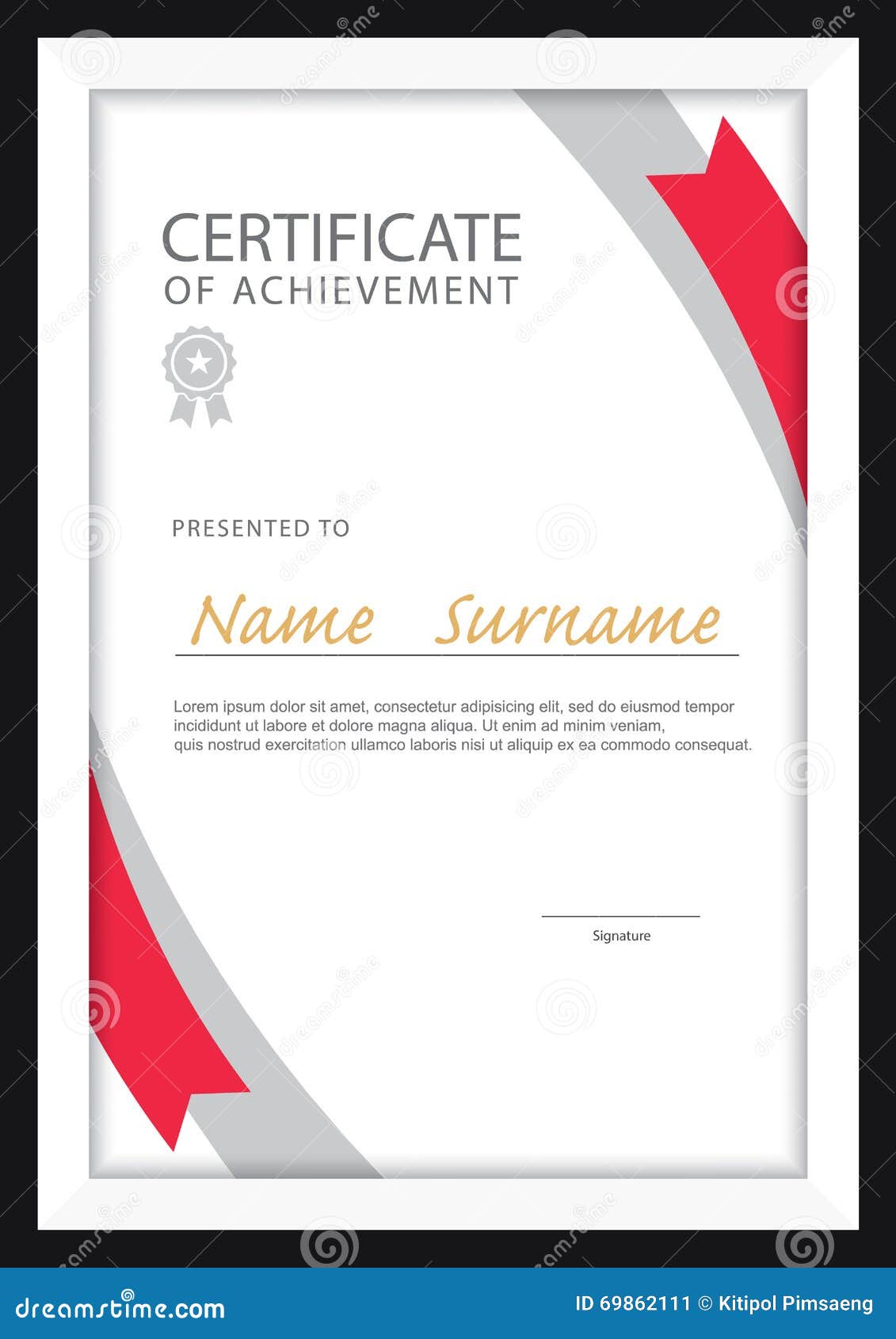 Certificate Template,diploma Layout Stock Vector - Illustration of ...