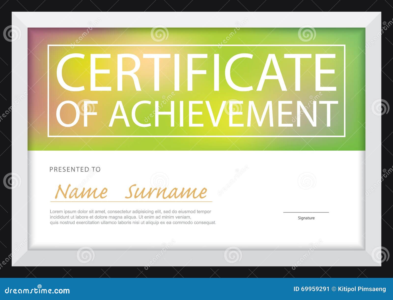 Certificate Template,diploma Layout Stock Vector - Illustration of ...