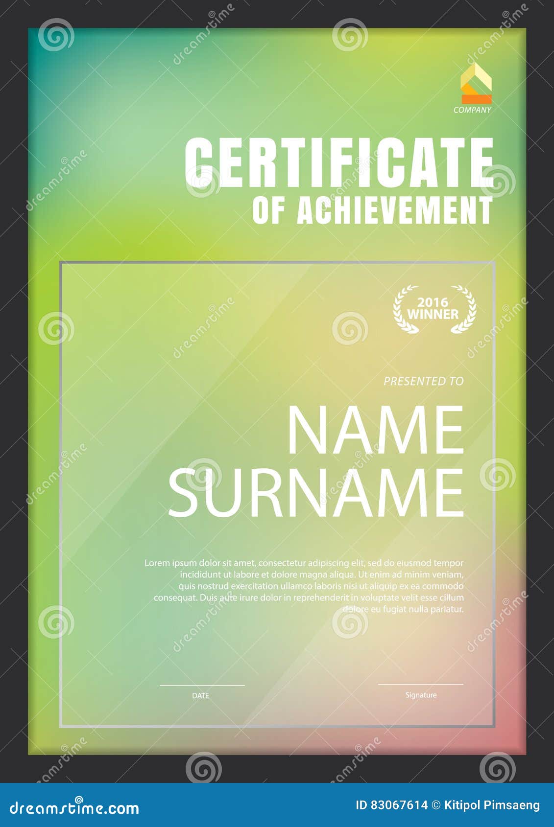 Certificate Template,diploma Layout. Stock Vector - Illustration of ...