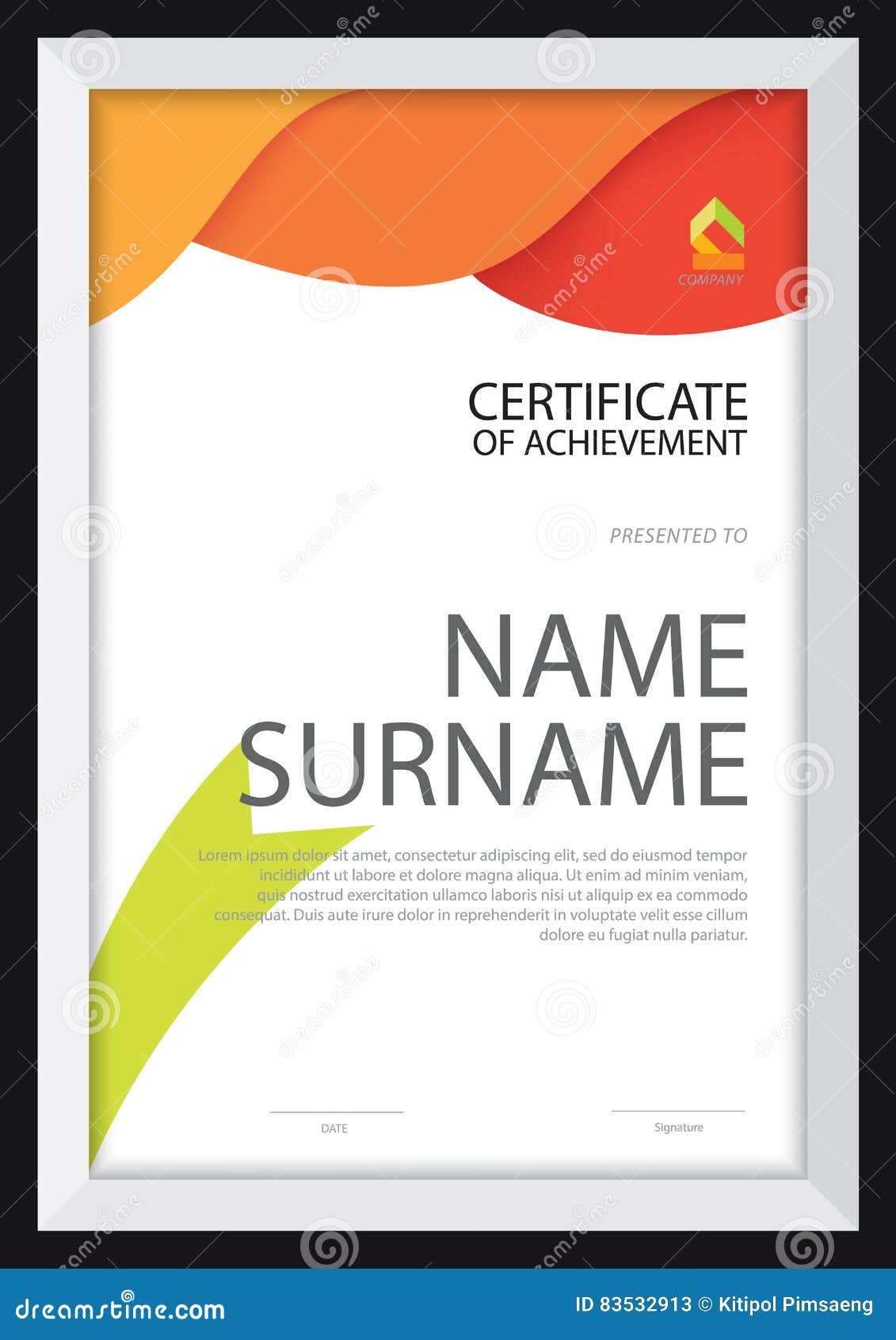 Certificate Template,diploma Layout. Stock Vector - Illustration of ...