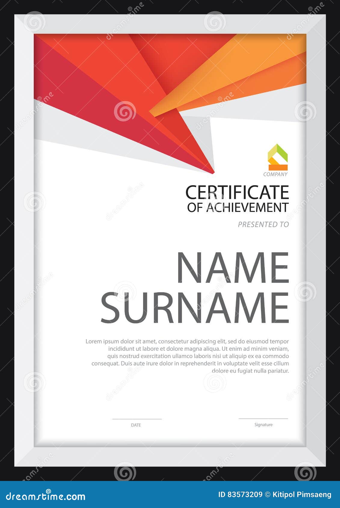 Certificate Template,diploma Layout. Stock Vector - Illustration of ...