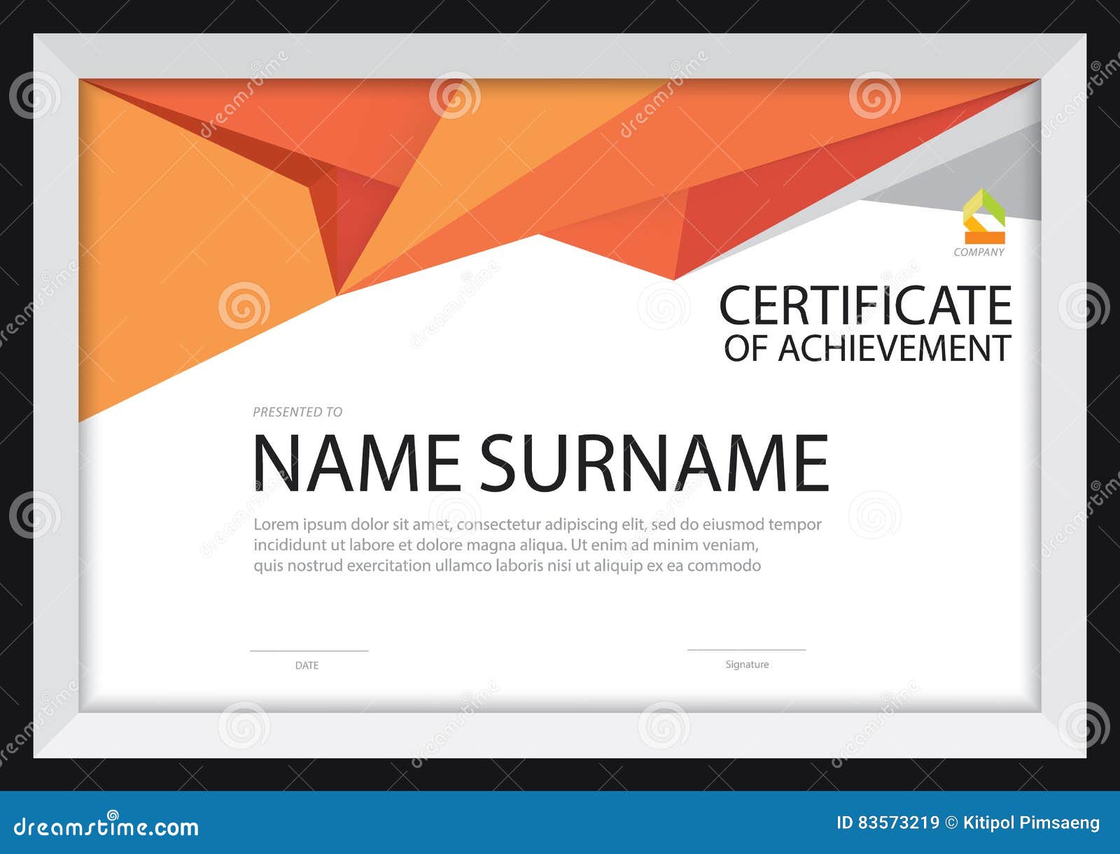 Certificate Template,diploma Layout. Stock Vector - Illustration of ...