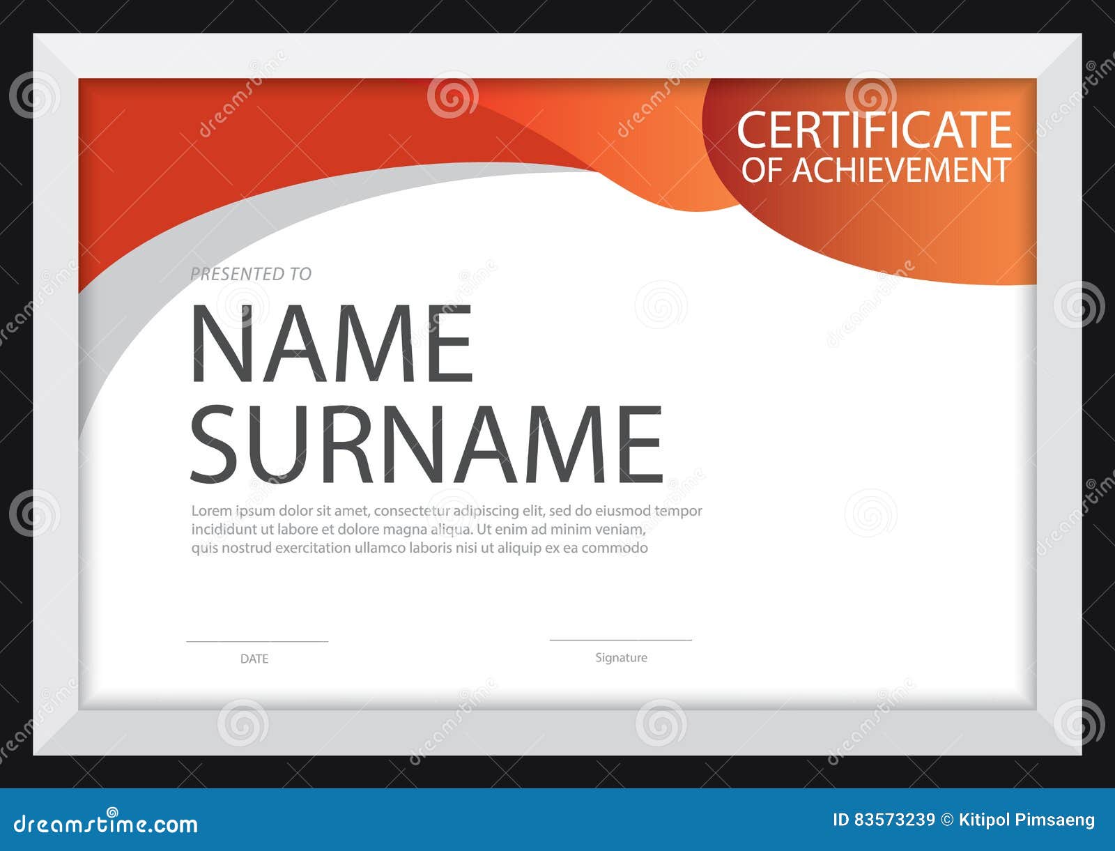 Certificate Template,diploma Layout Stock Vector - Illustration of ...