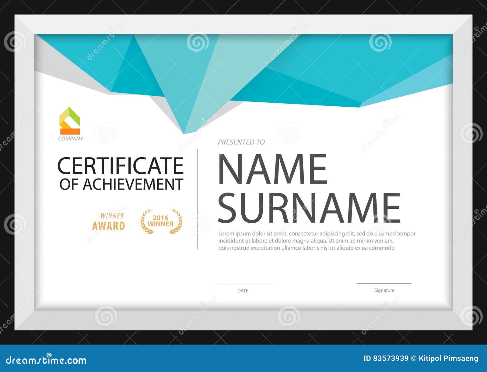 Certificate Template,diploma Layout. Stock Vector - Illustration of ...