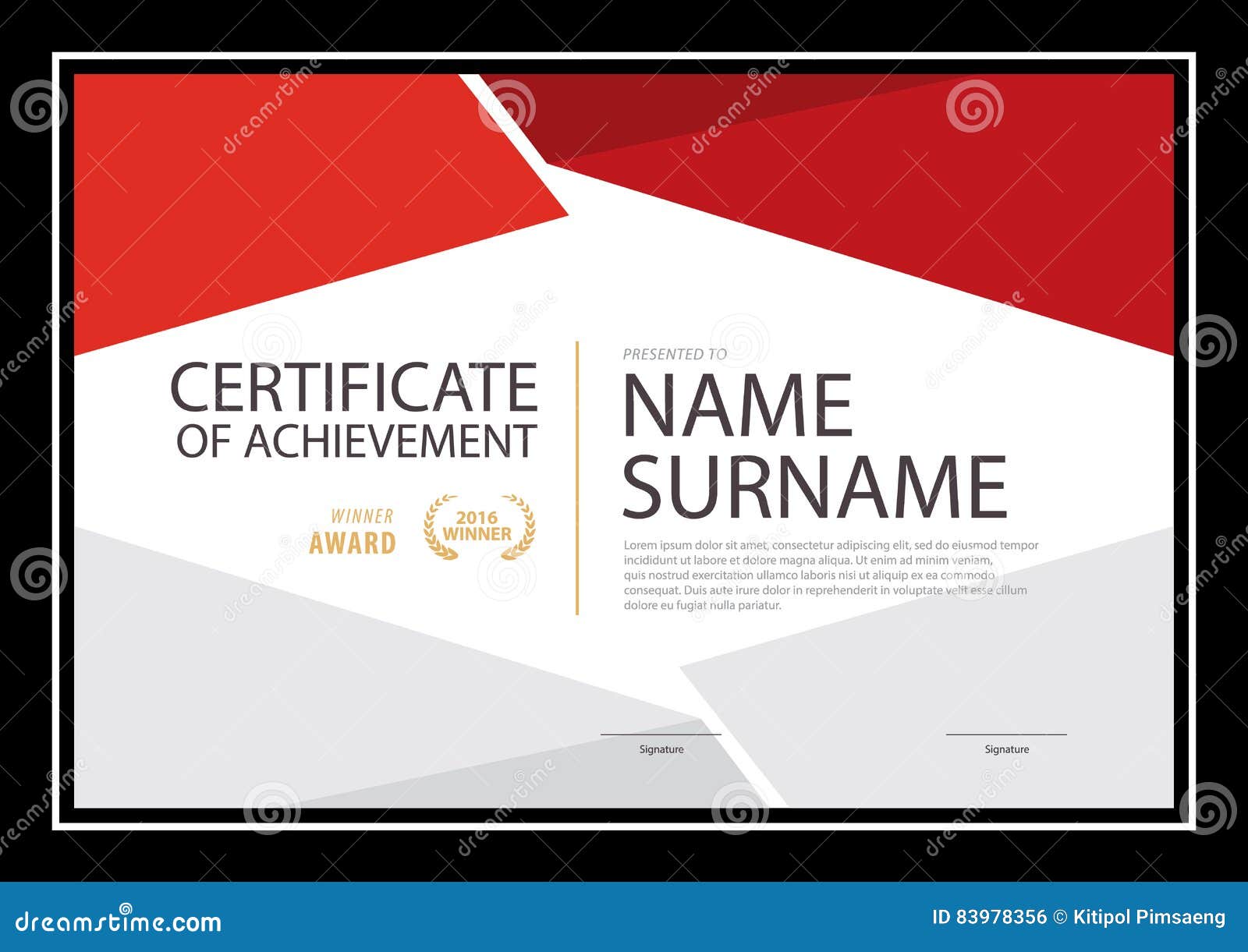 Certificate Template,diploma Layout. Stock Vector - Illustration of ...