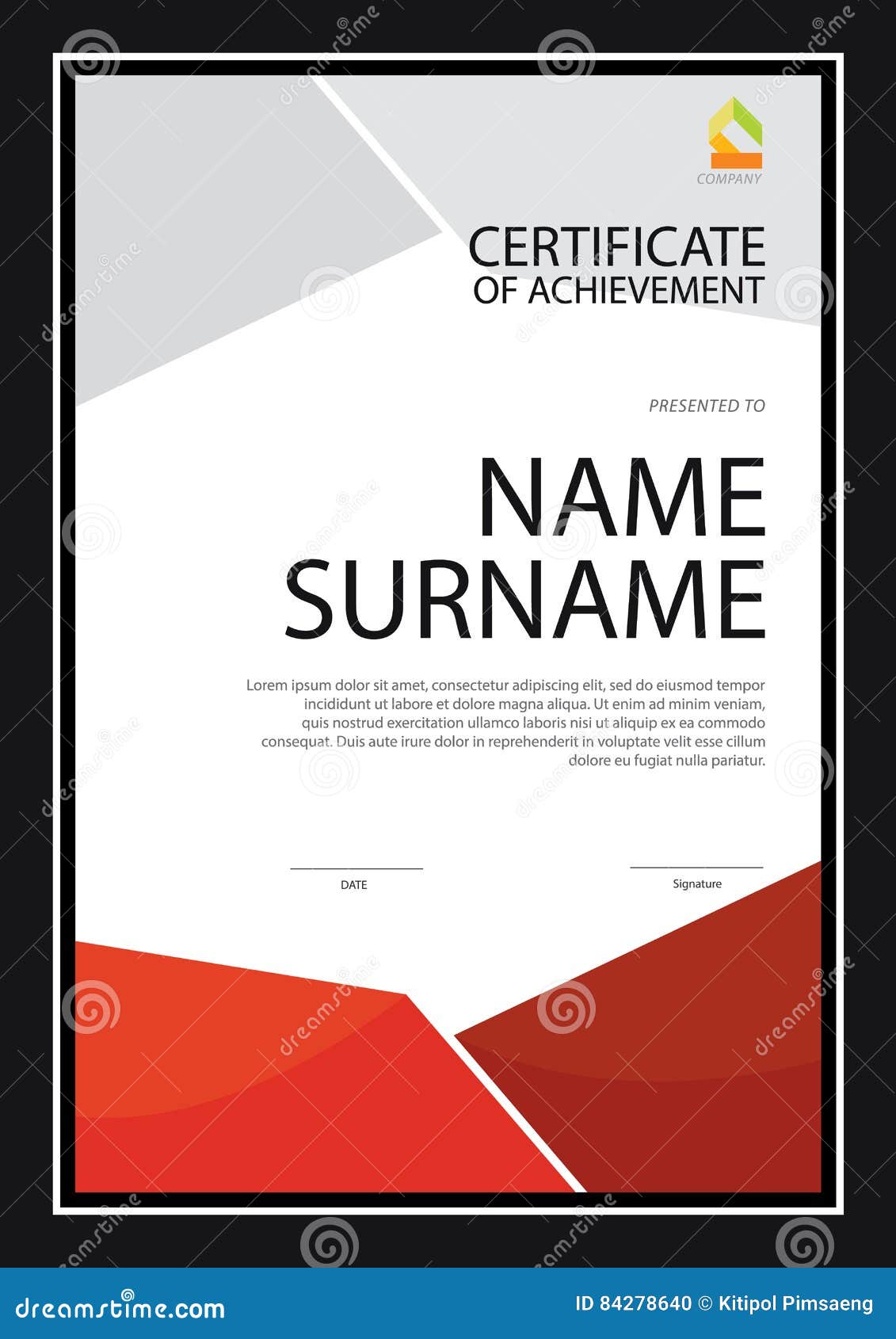 Certificate Template,diploma Layout. Stock Vector - Illustration of ...