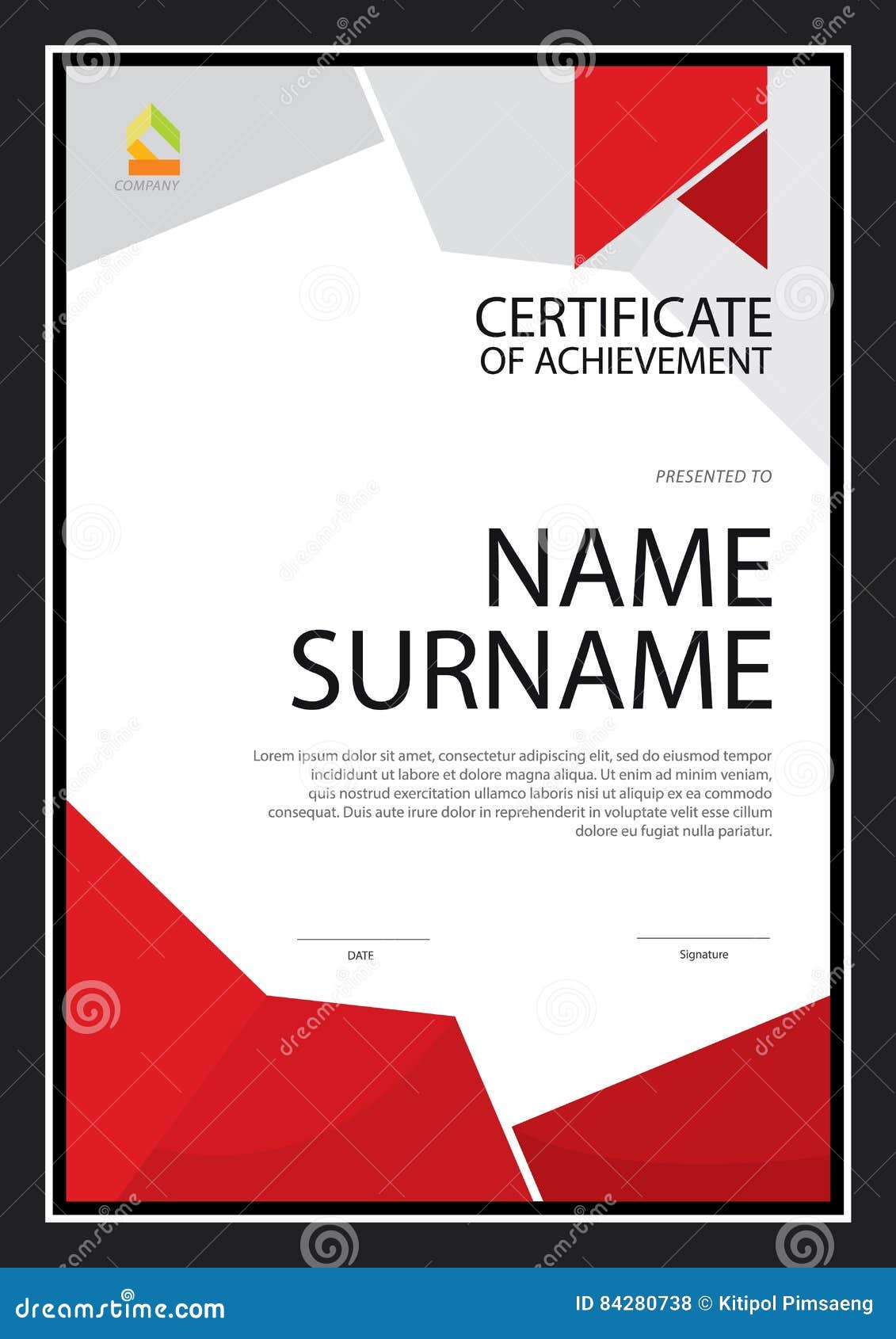 Certificate Template,diploma Layout. Stock Vector - Illustration of ...